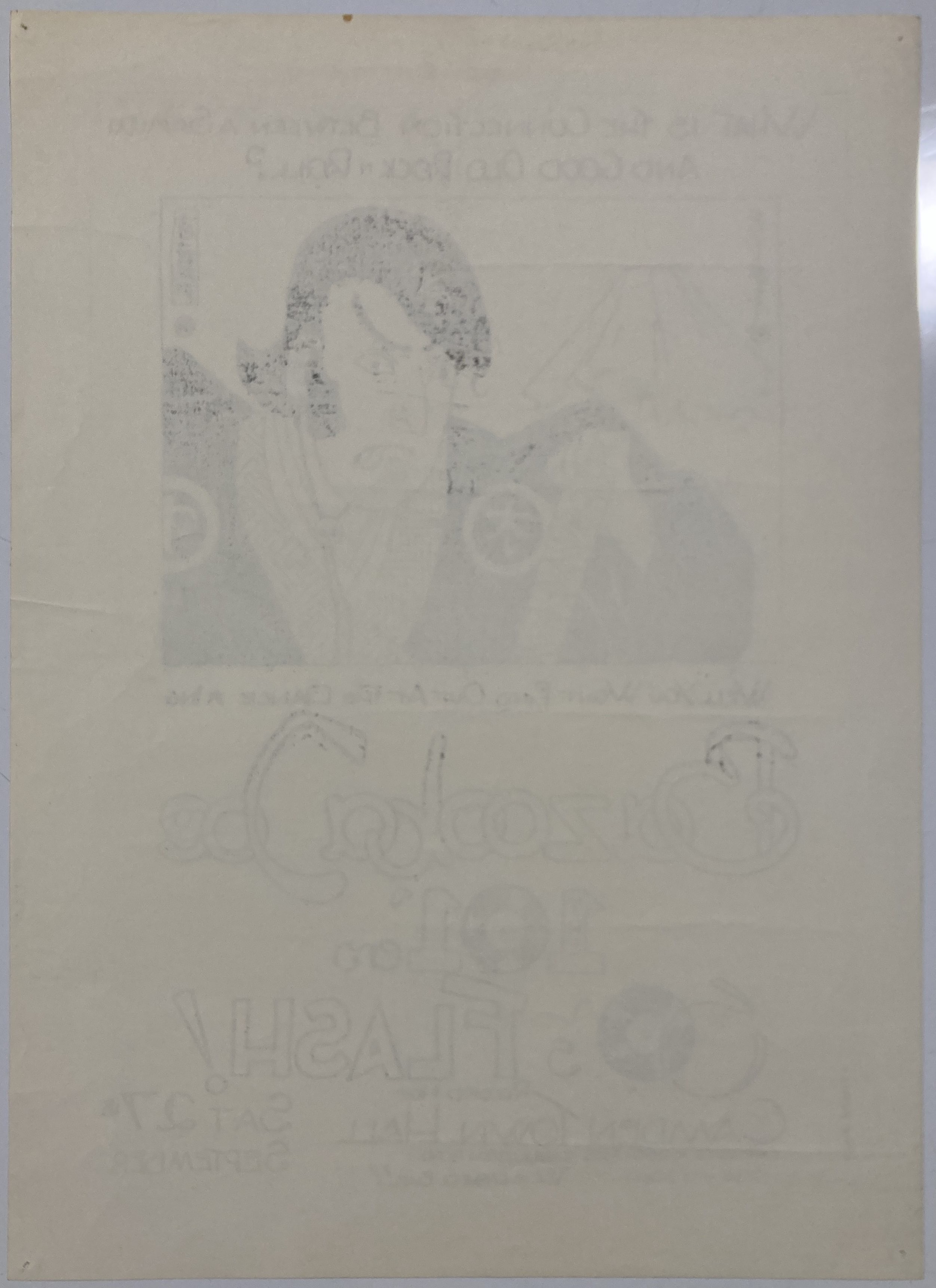 Lot 583 - THE CLASH INTEREST - A RARE POSTER FOR JOE