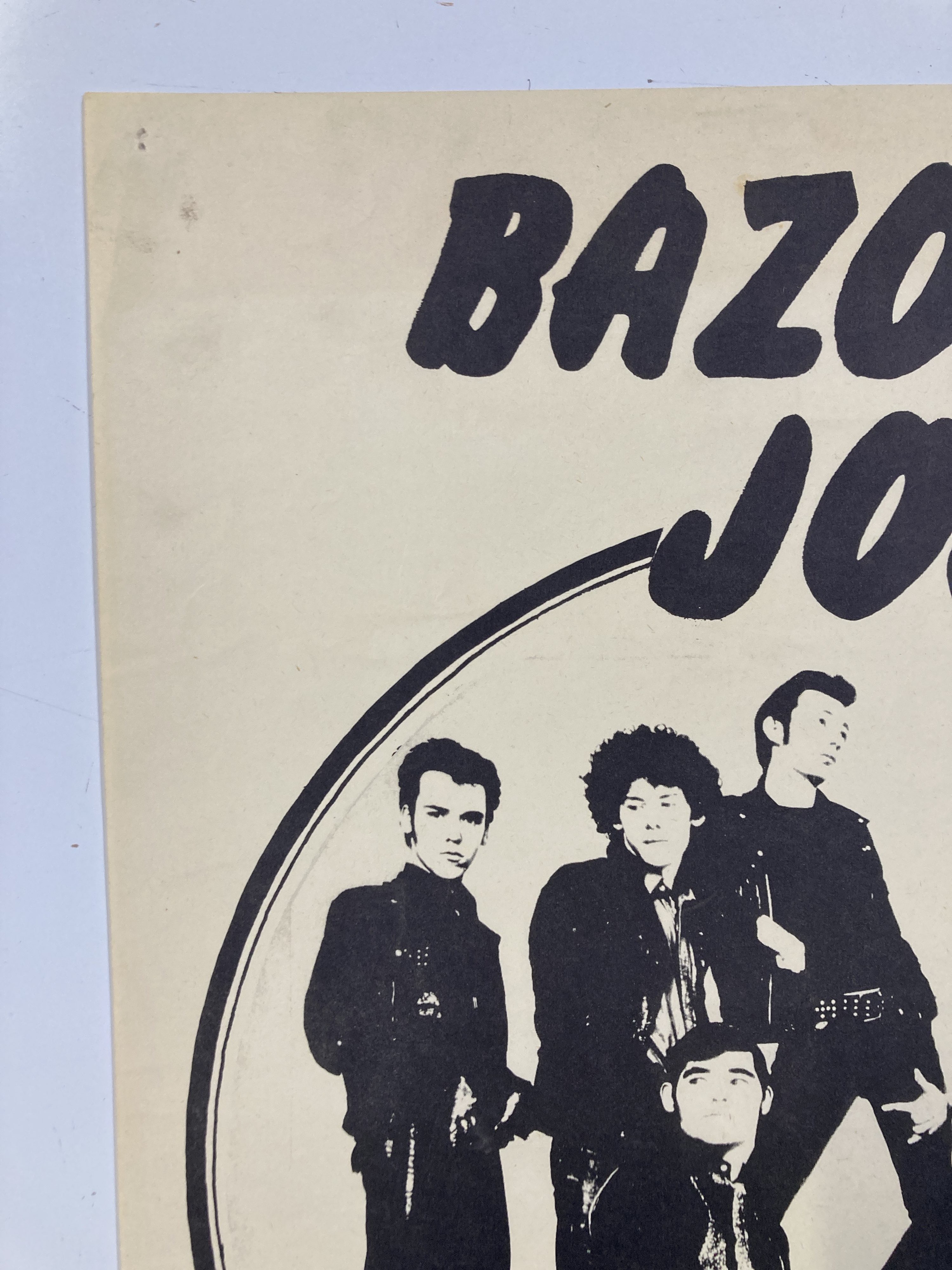 Lot 581 - ADAM ANT INTEREST - A BAZOOKA JOE POSTER C