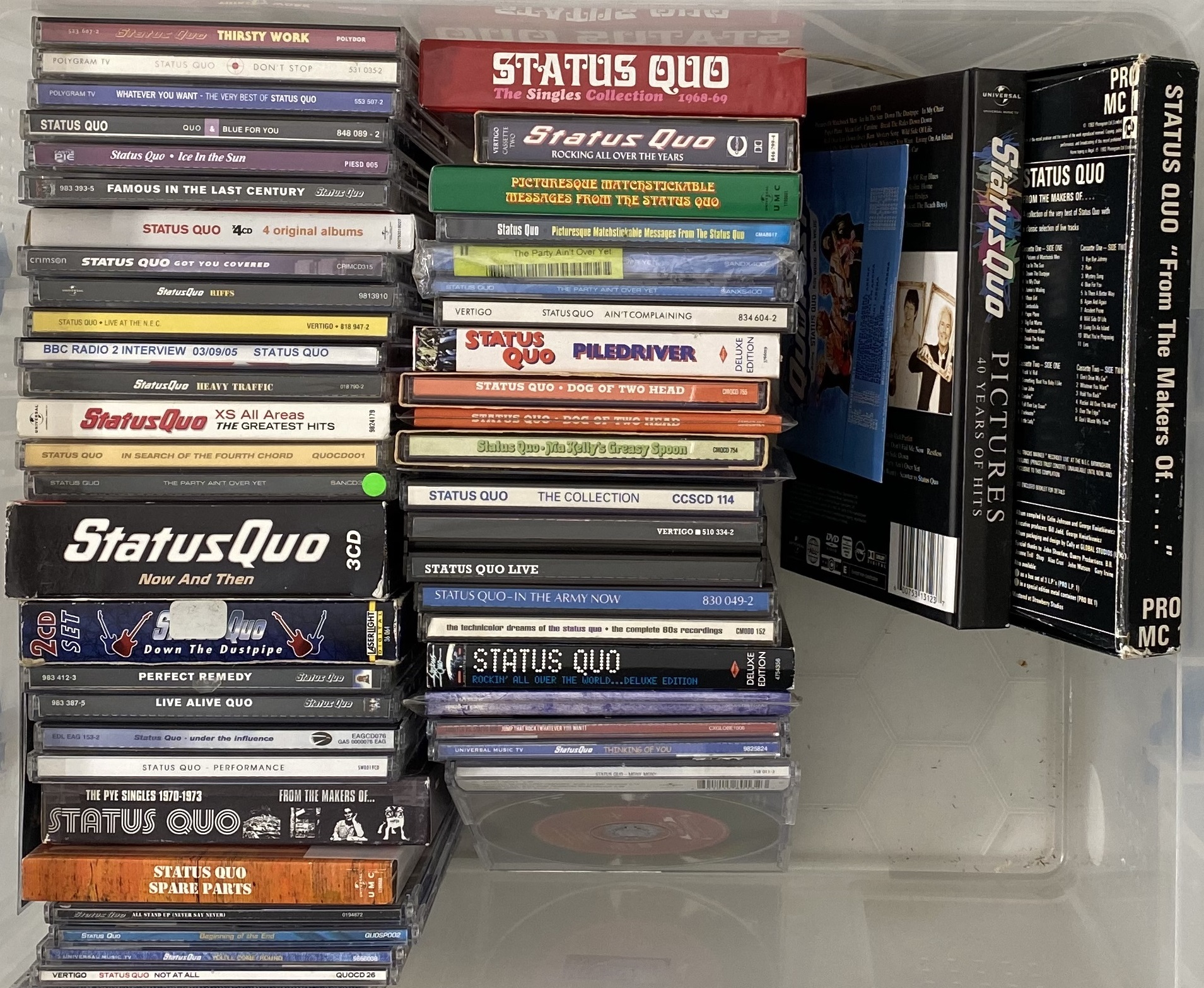 Lot 1184 - STATUS QUO - 7"/ CD COLLECTION