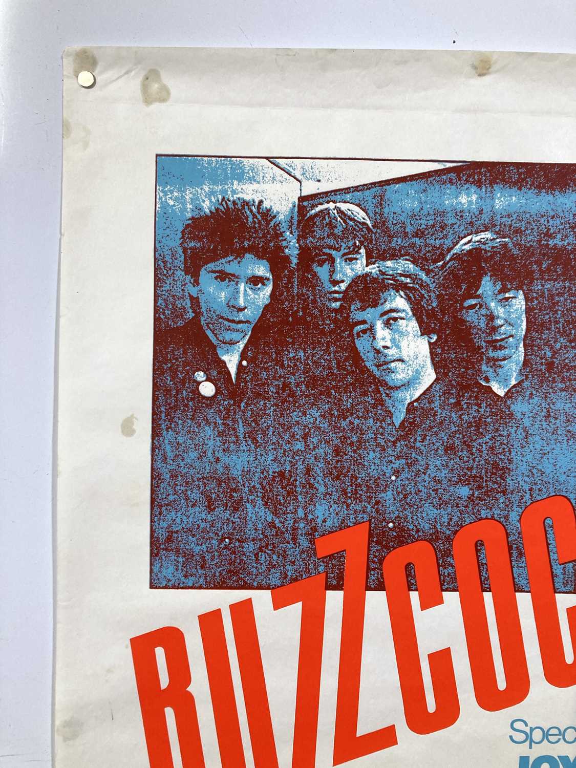 Lot 268 - BUZZCOCKS / JOY DIVISION 1979 CONCERT POSTER.