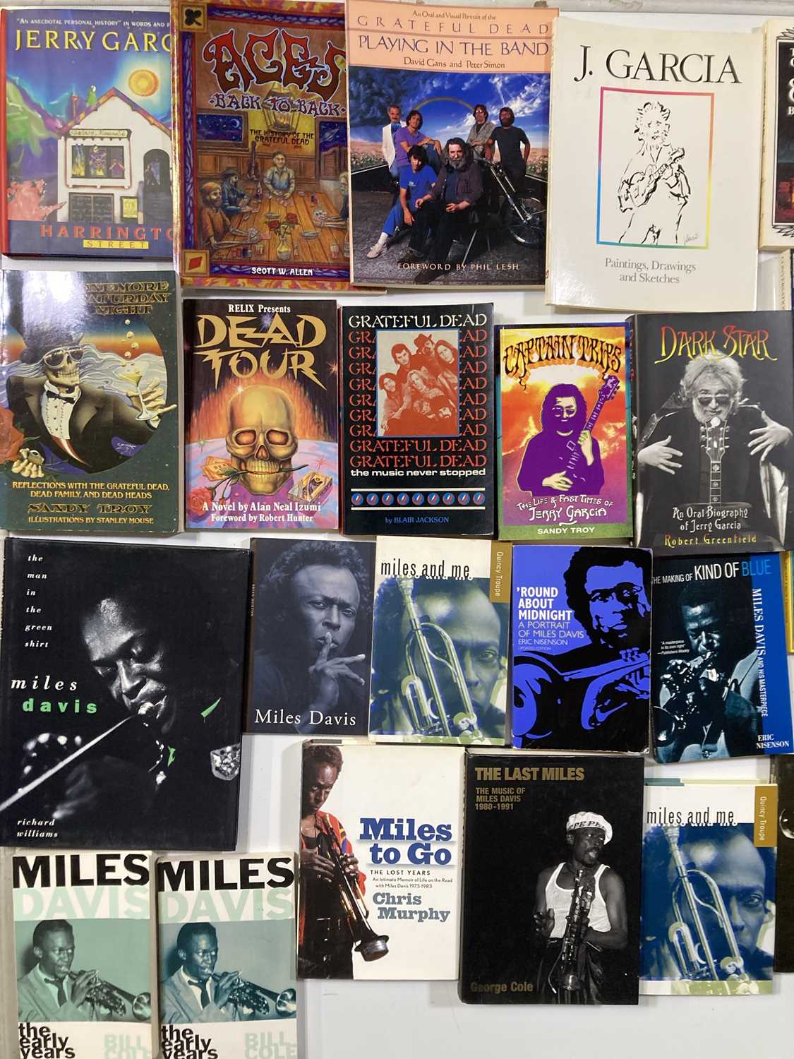 Lot 110 - BOOK COLLECTION - MILES DAVIS / GRATEFUL