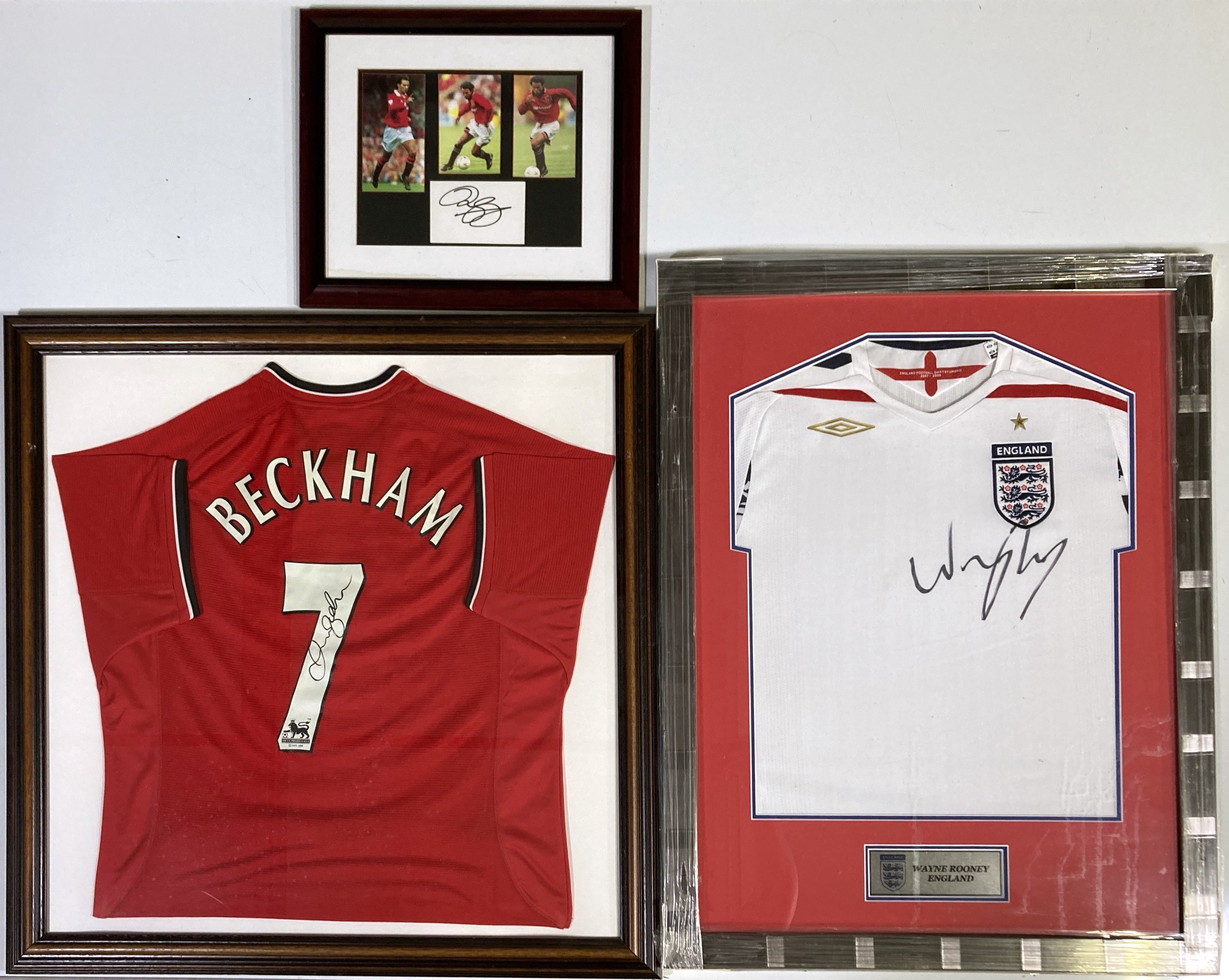 Lot 18 - FOOTBALL MEMORABILIA - DAVID BECKHAM/WAYNE