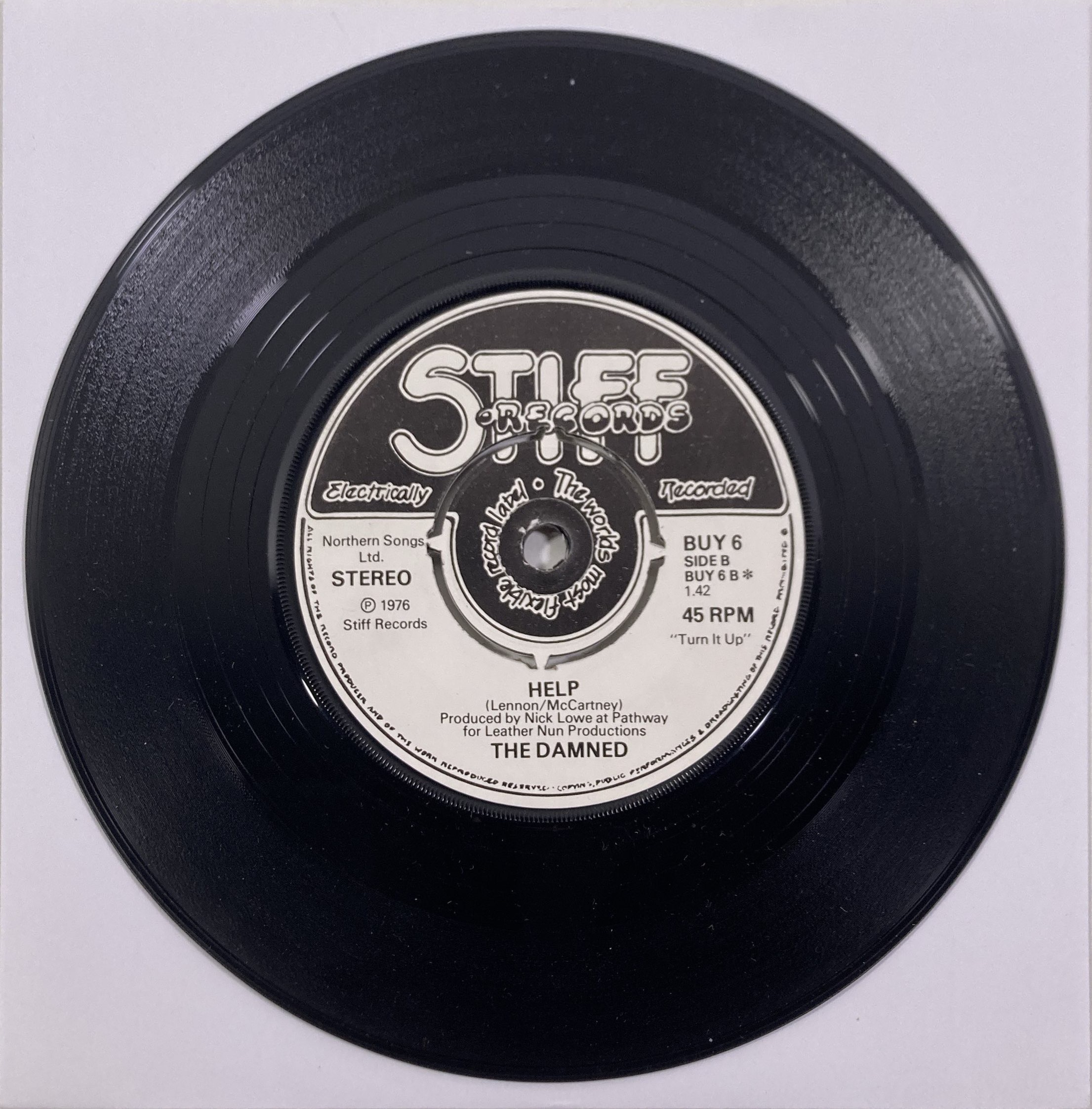 Lot 77 - THE DAMNED - NEW ROSE / HELP (ORIGINAL UK