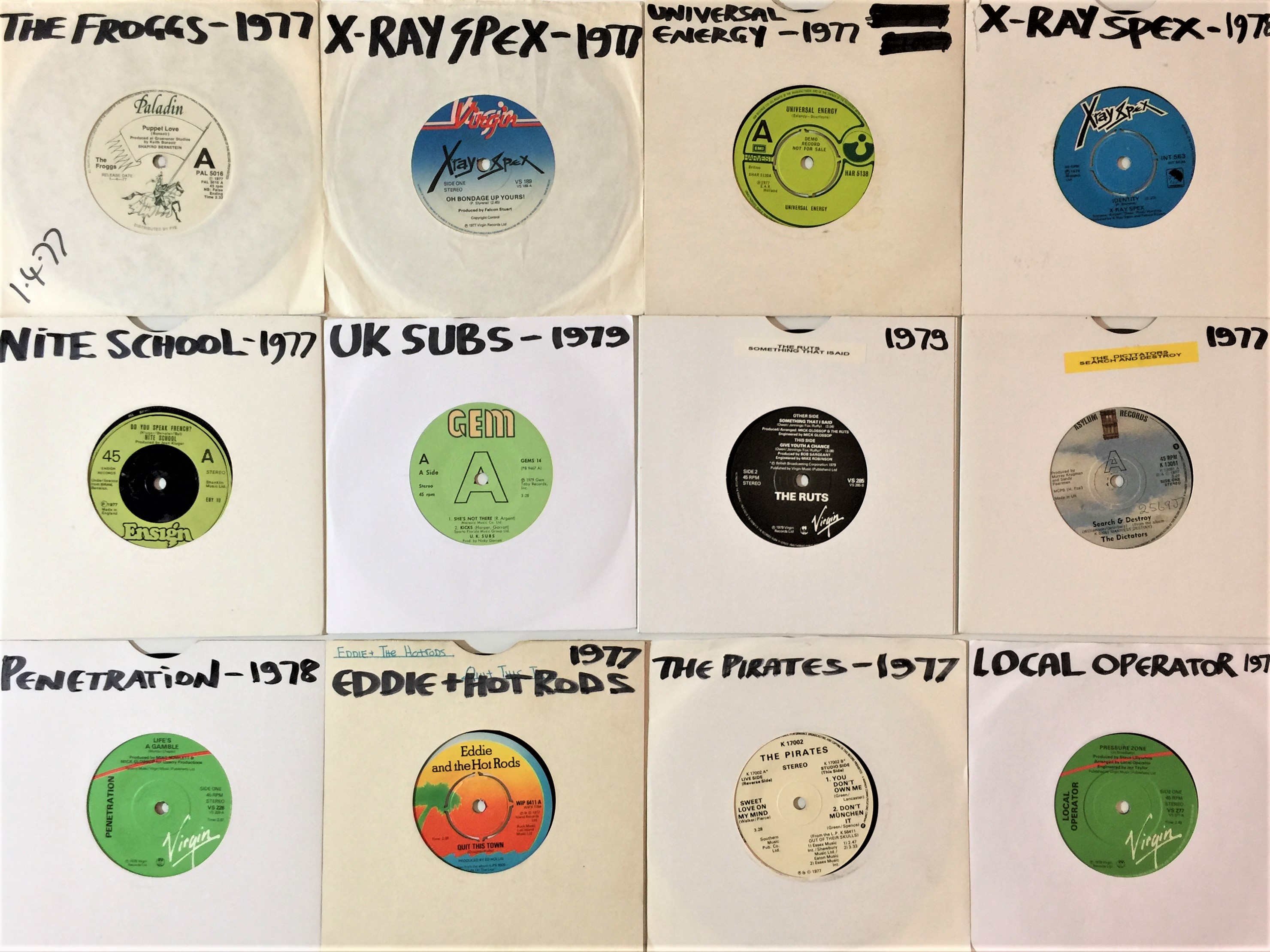 Lot 164 - Punk 7" - 1976 To 1979