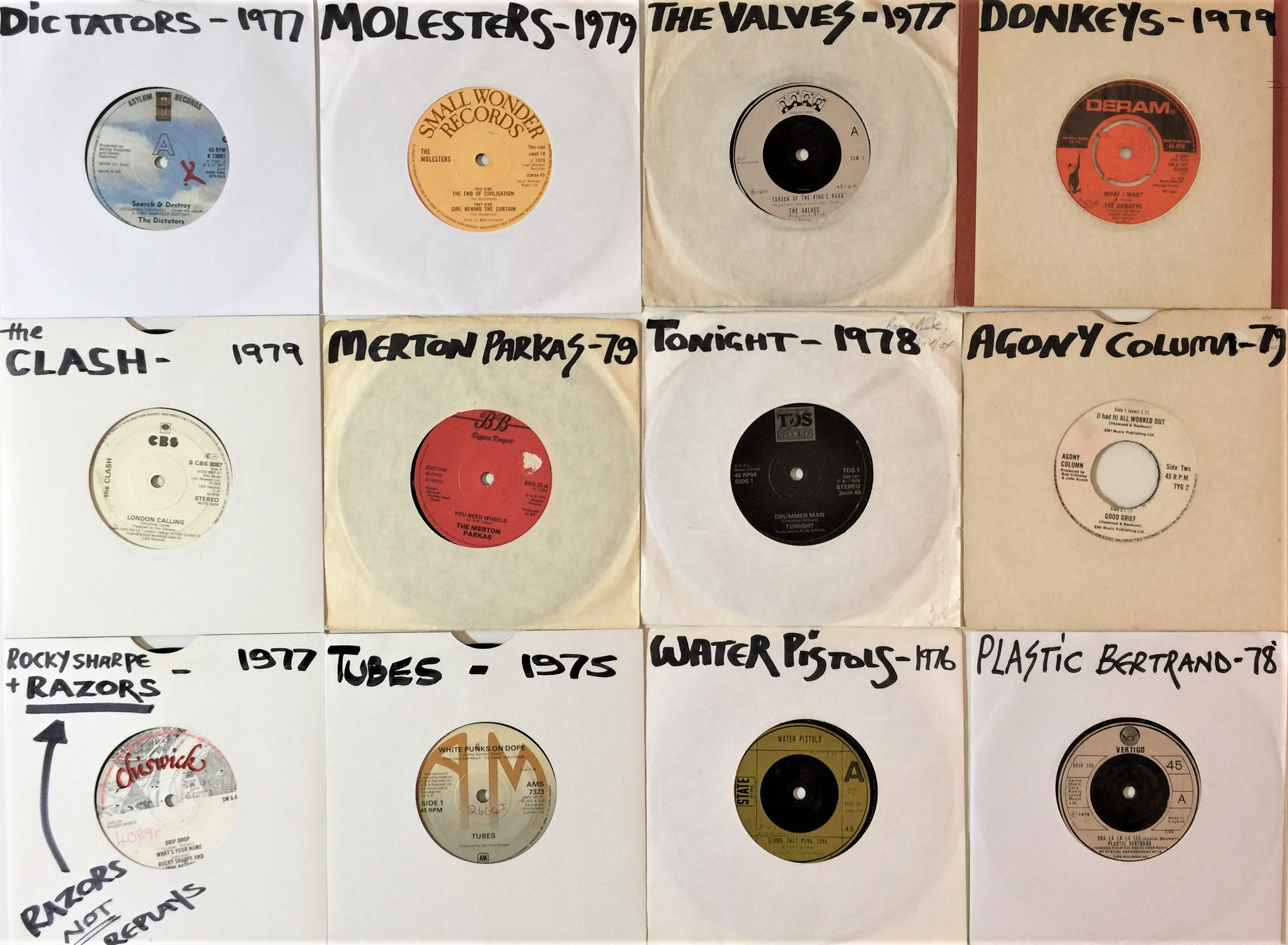 Lot 166 - Punk 7" - 1976 To 1979