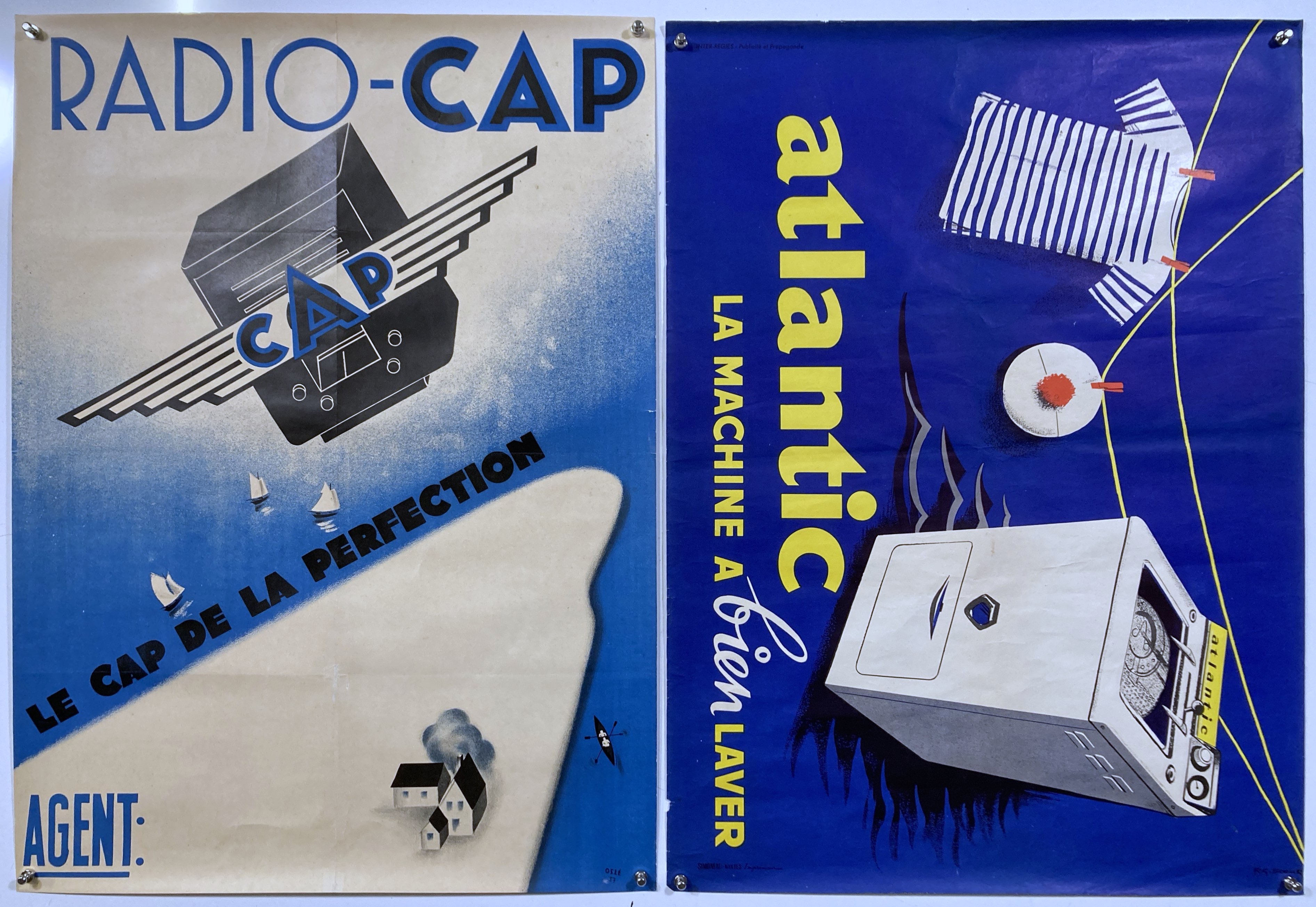 Lot 214 - ADVERTISING POSTERS - 'RADIO CAP' - FRANCE C