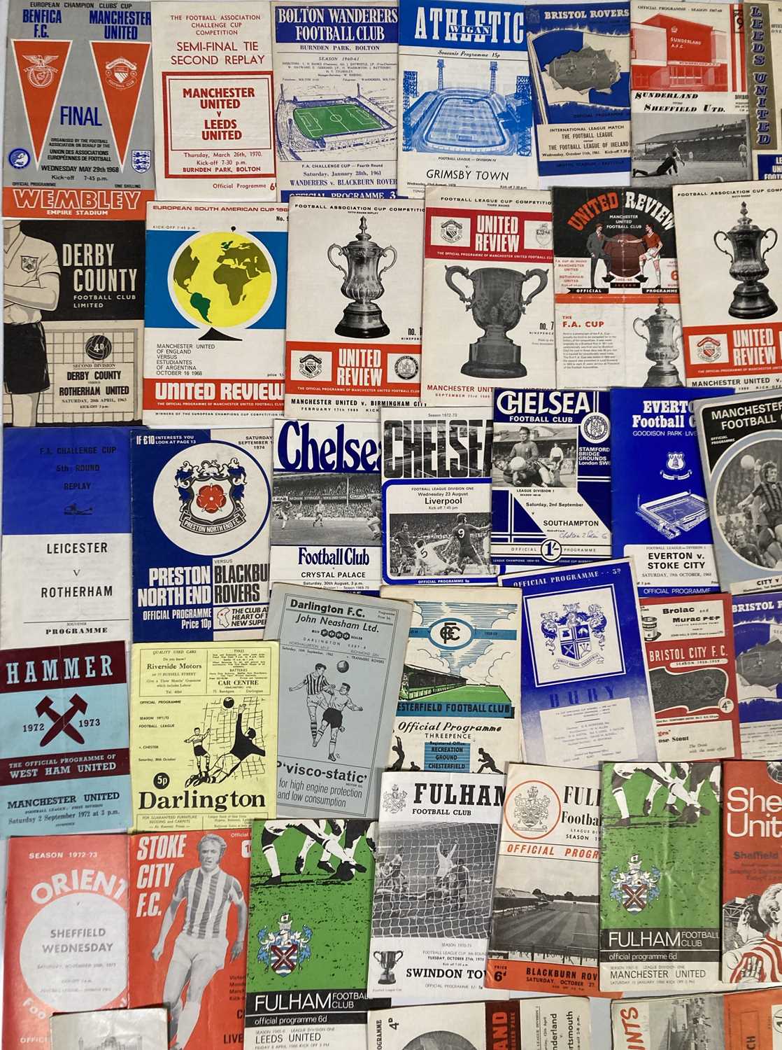 Lot 35 - APPROX 72 60s/70s MIXED FOOTBALL PROGRAMMES.