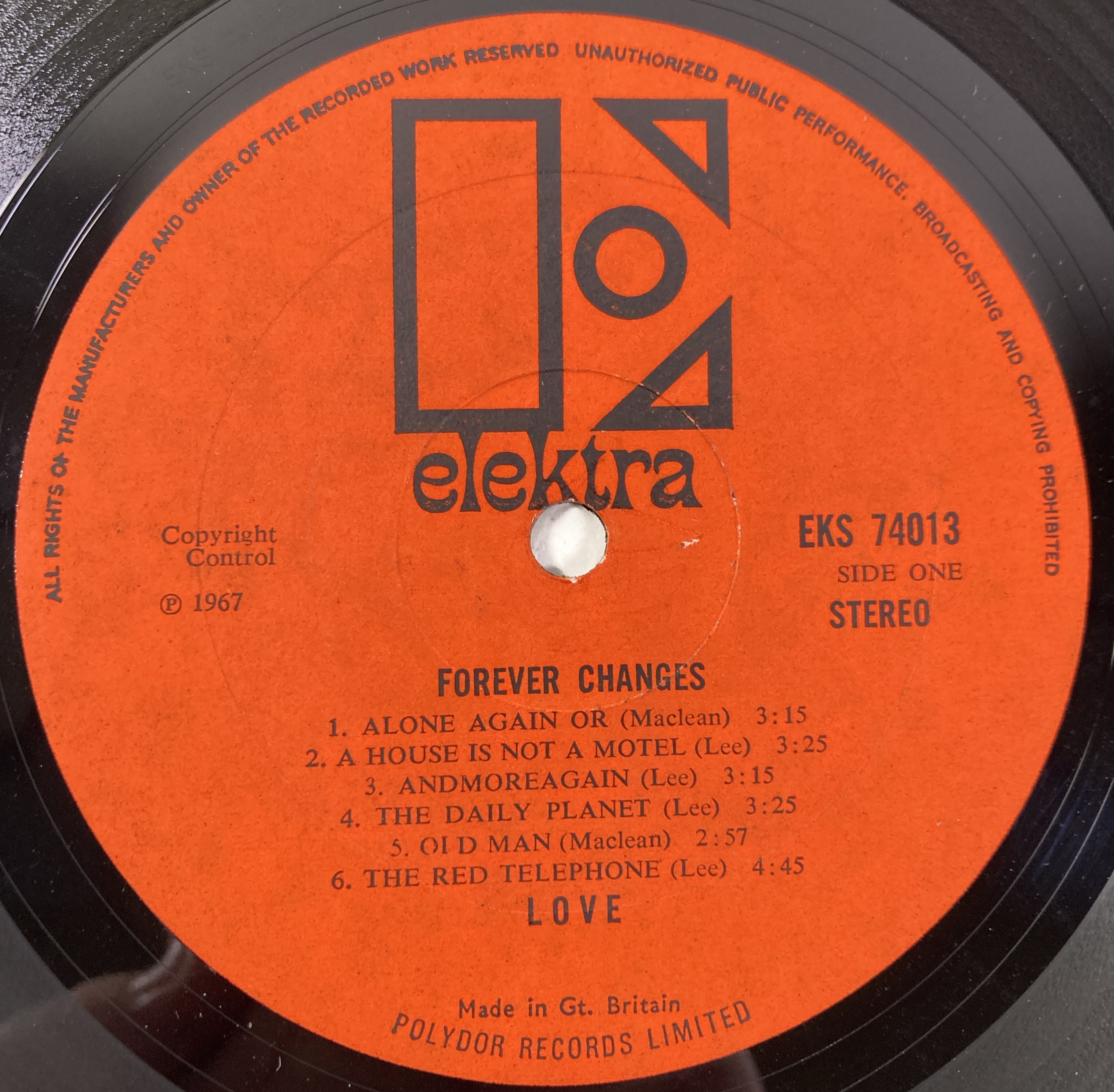 Lot 179 - LOVE - FOREVER CHANGES (OG UK STEREO
