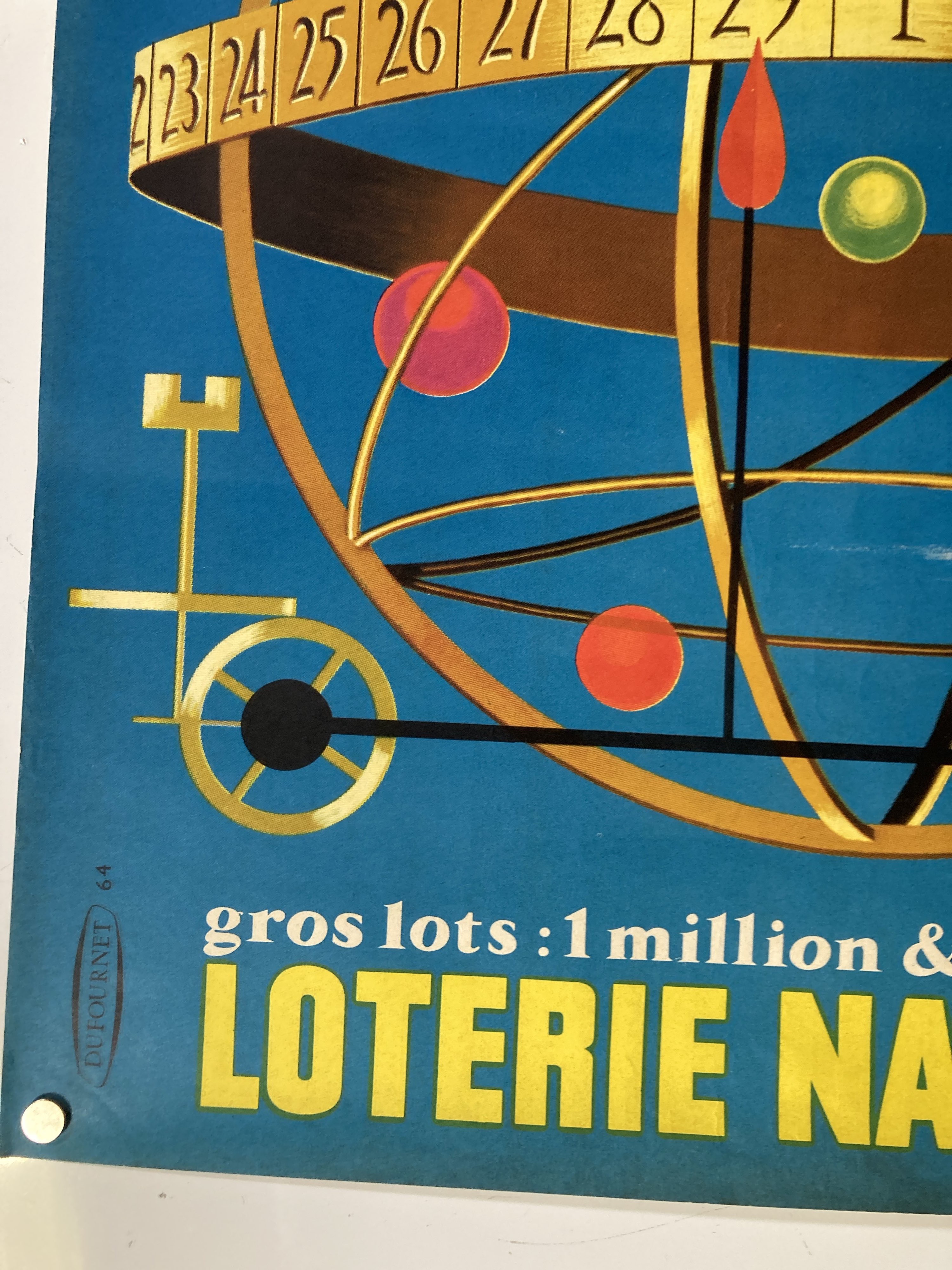 Lot 229 - VINTAGE FRENCH LOTERIE NATIONALE POSTER