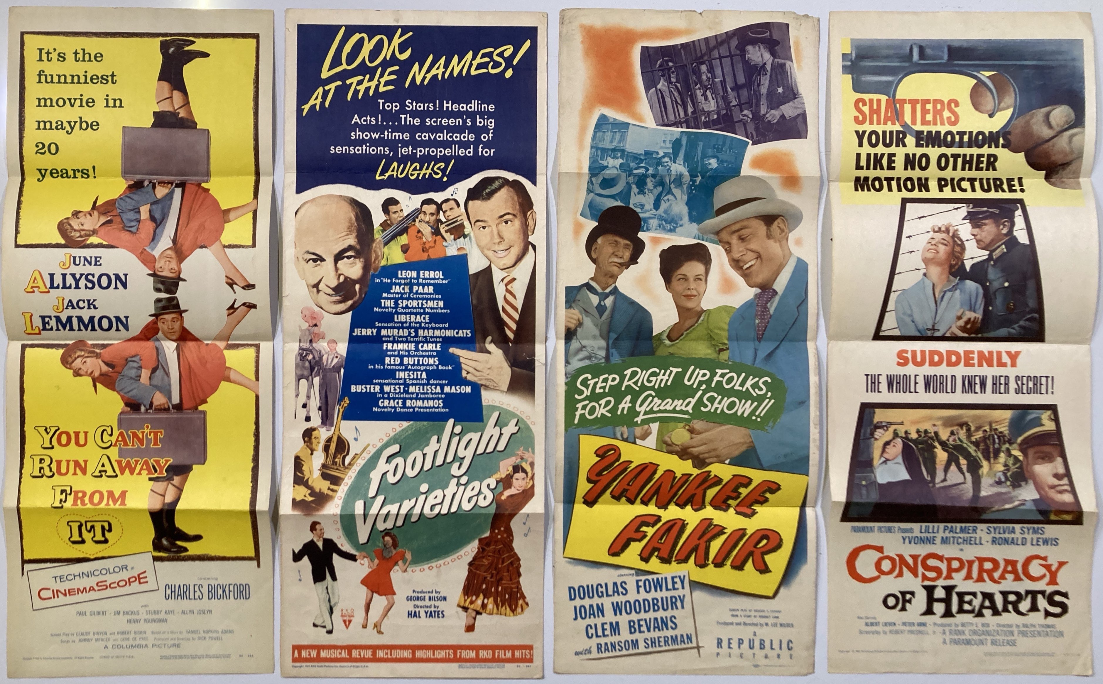 Lot 156 - US ONE SHEET POSTERS - C 1940S-1960S WITH