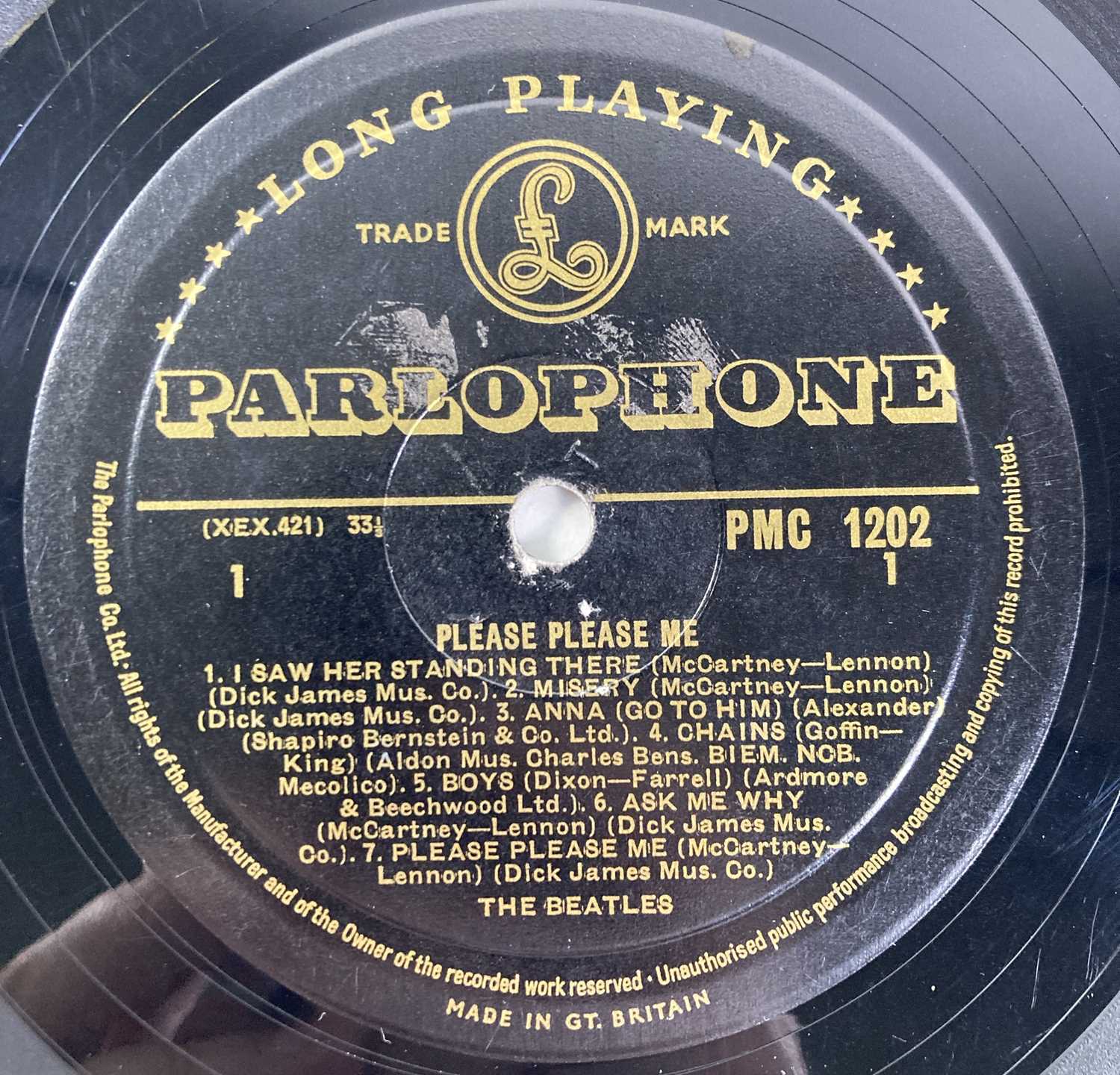 Lot 236 - THE BEATLES - PLEASE PLEASE ME LP (1ST UK