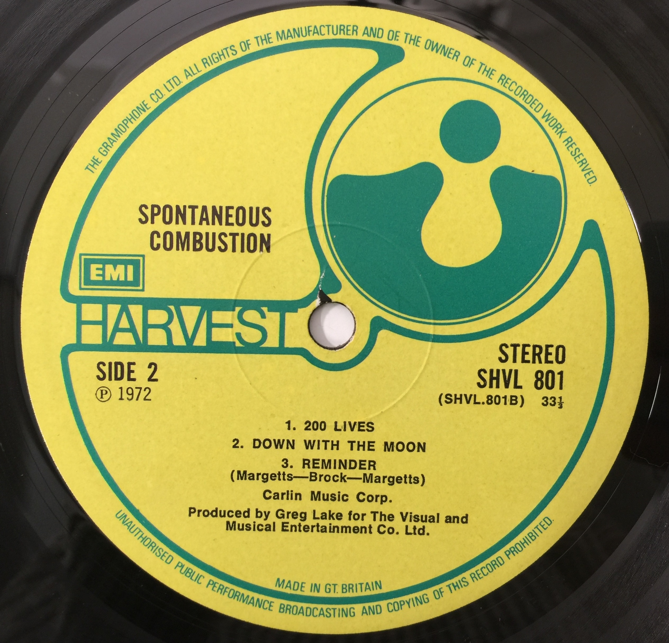 Lot 144 - SPONTANEOUS COMBUSTION - SPONTANEOUS