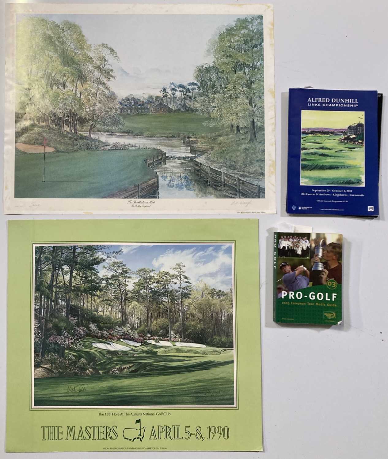 Lot 74 - GOLF INTEREST - SIGNED PRINTS AND BOOKS INC