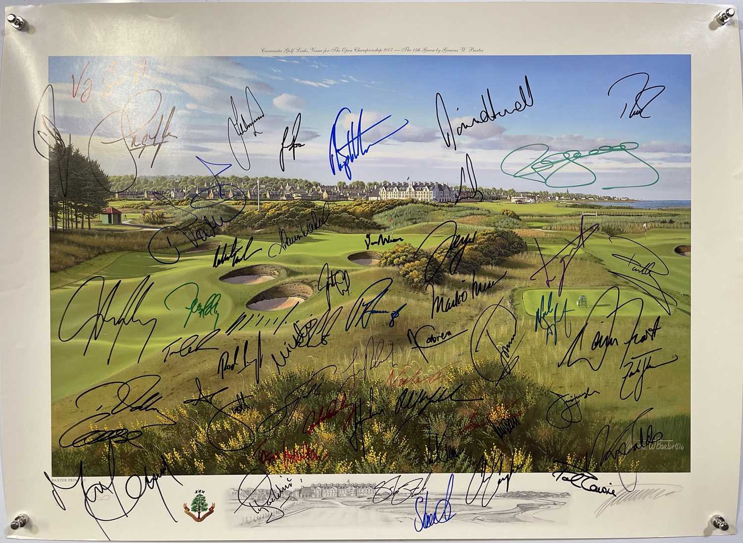 Lot 86 - GOLF MEMORABILIA - MULTI SIGNED GRAEME BAXTER