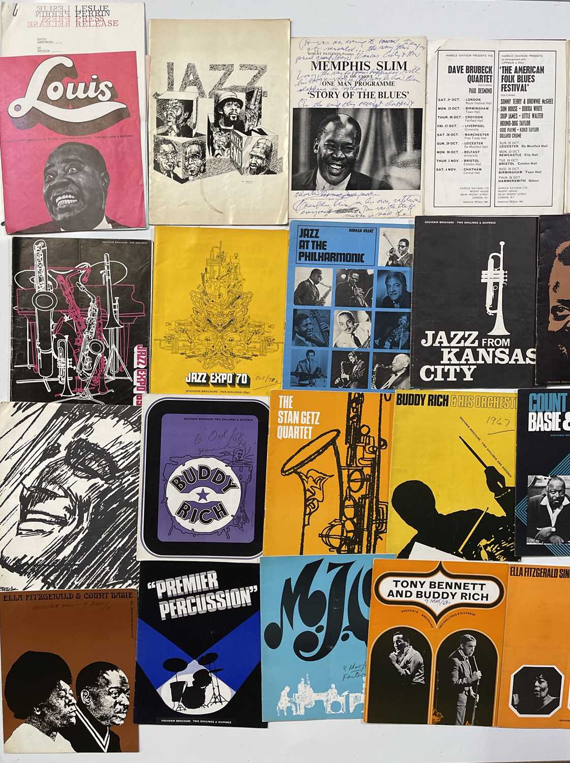 Lot 94 - 1960s JAZZ-RELATED PROGRAMMES AND PRESS