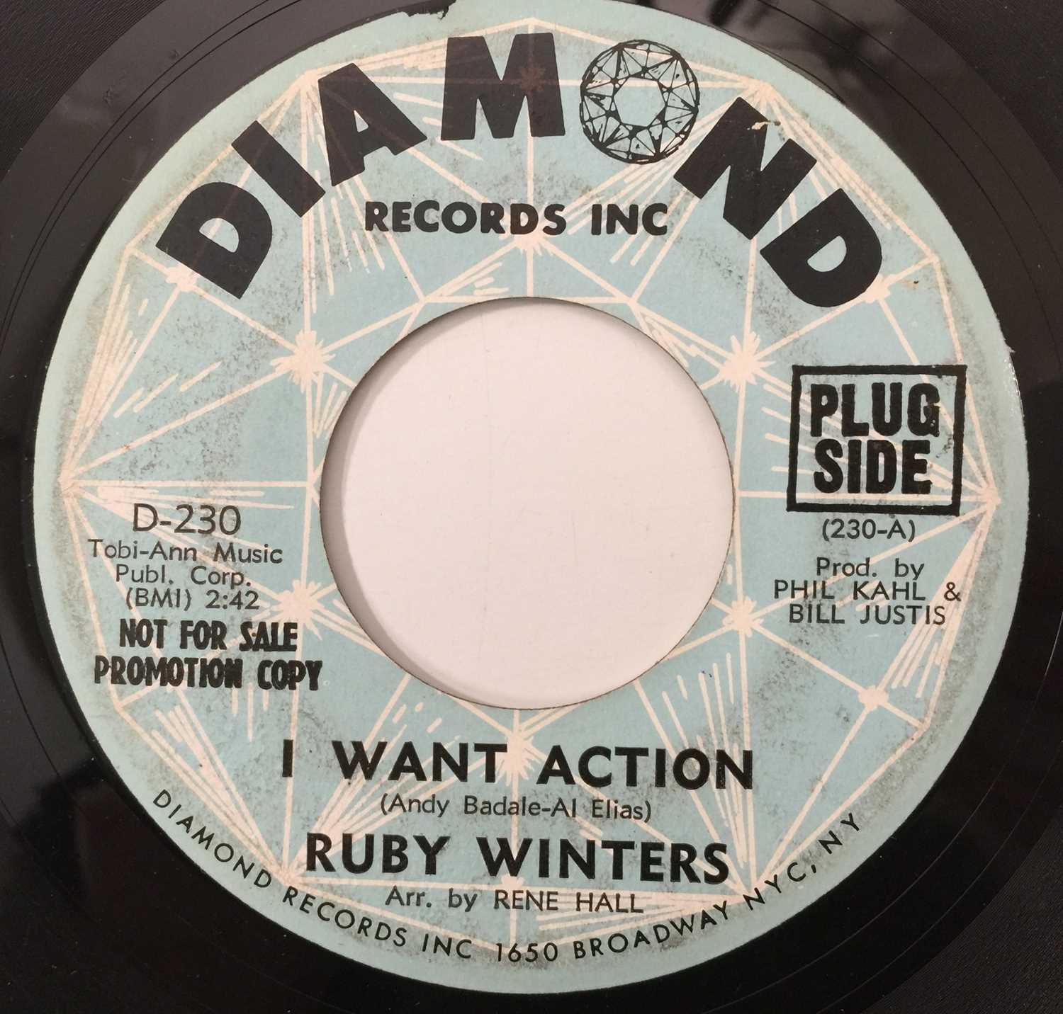 Lot 56 - RUBY WINTERS - I WANT ACTION/ BETTER 7" (US