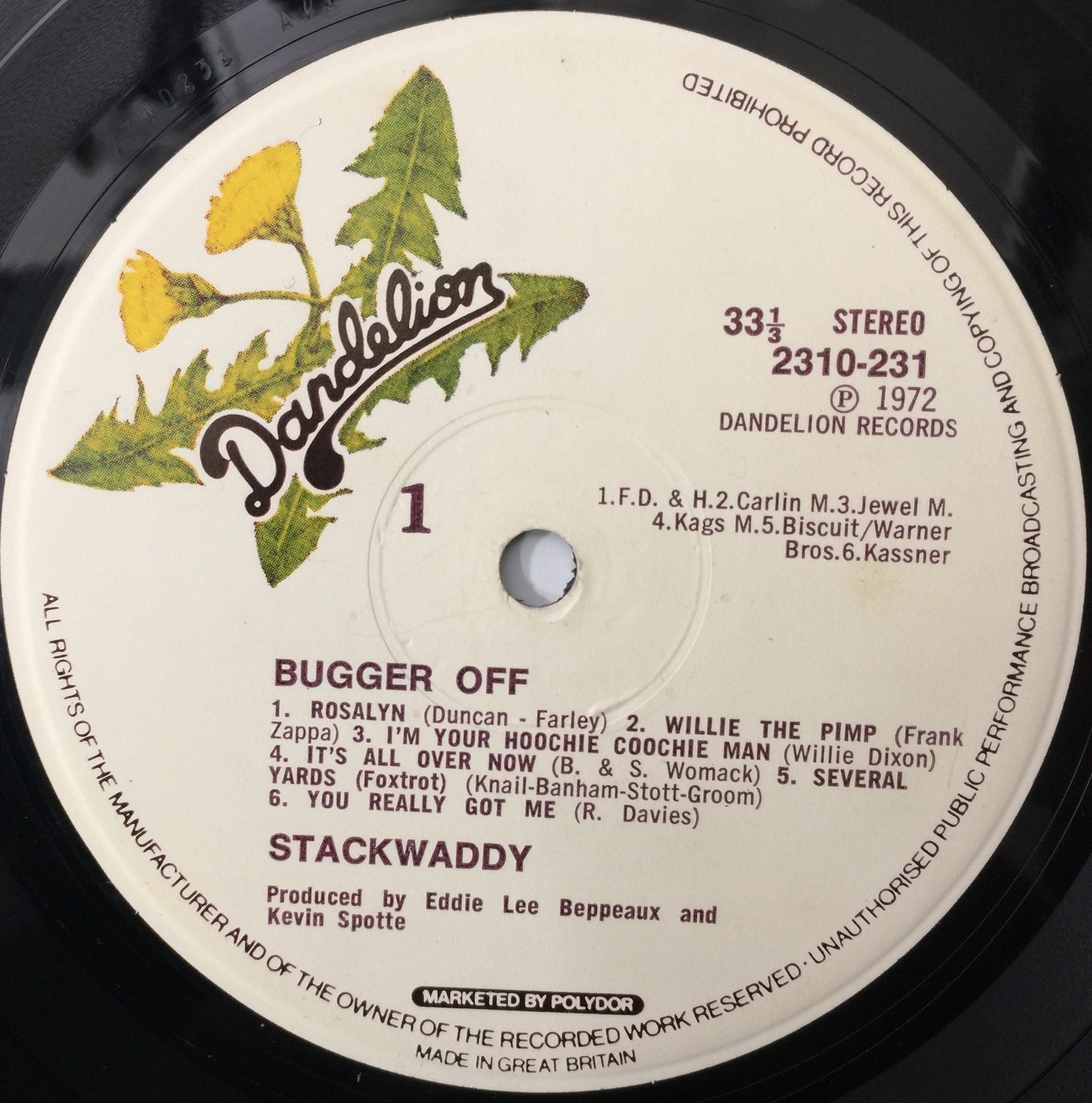 Lot 306 - STACK WADDY - BUGGER OFF! (2310-231)