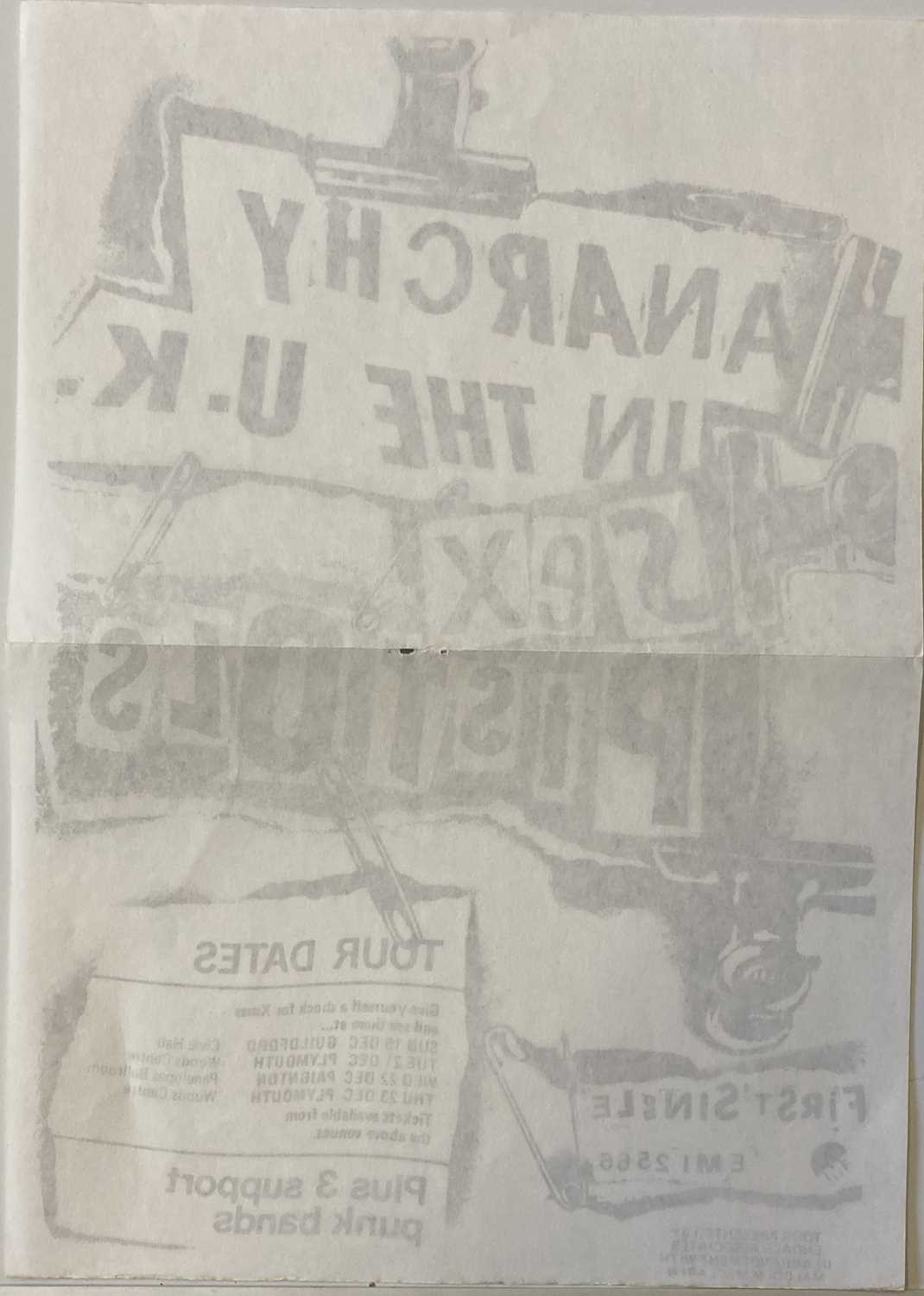 Lot 267 Sex Pistols Original Anarchy Tour Flyer