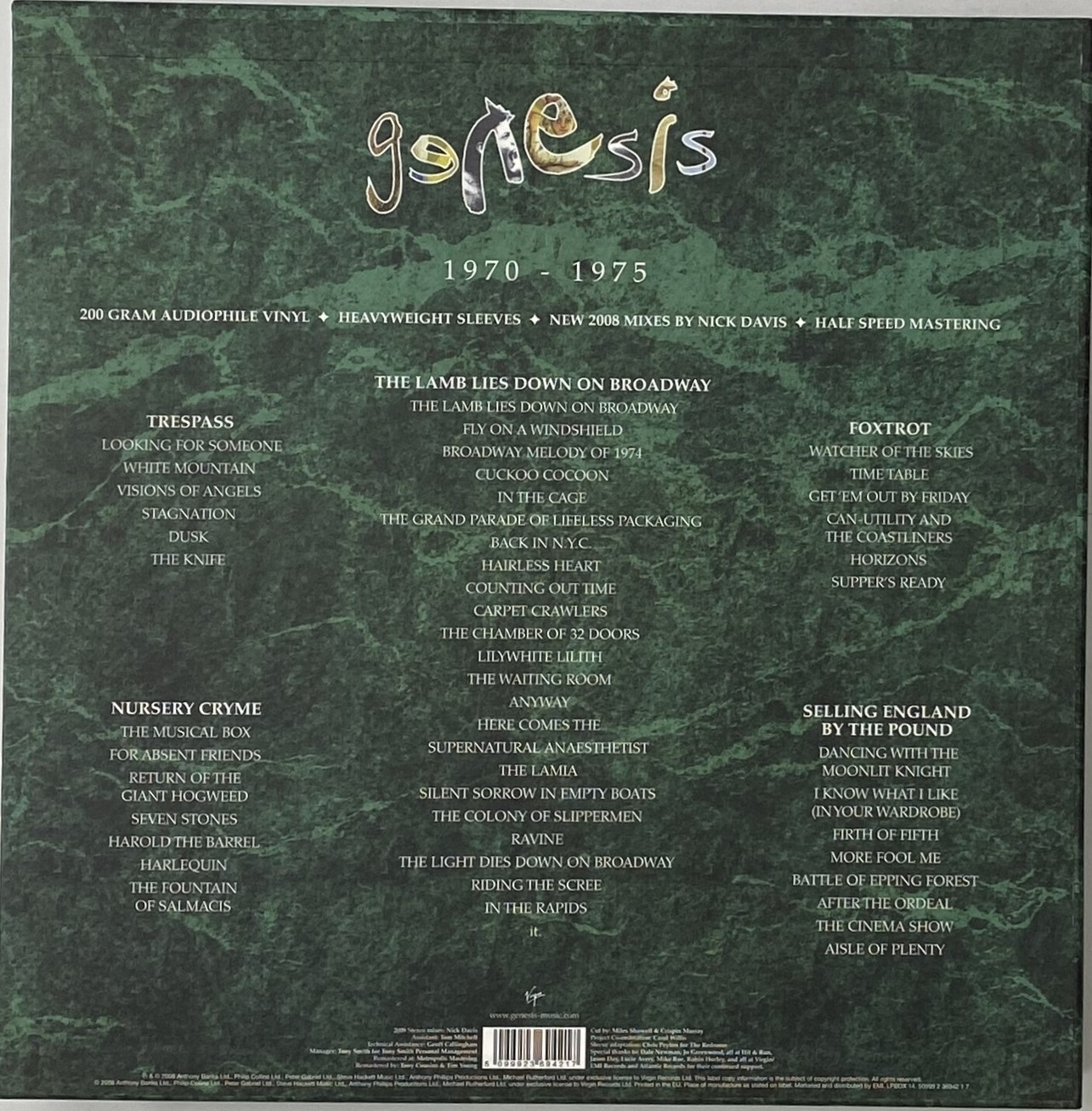 Lot 318 - GENESIS - 1970-1975 (LPBOX 14)