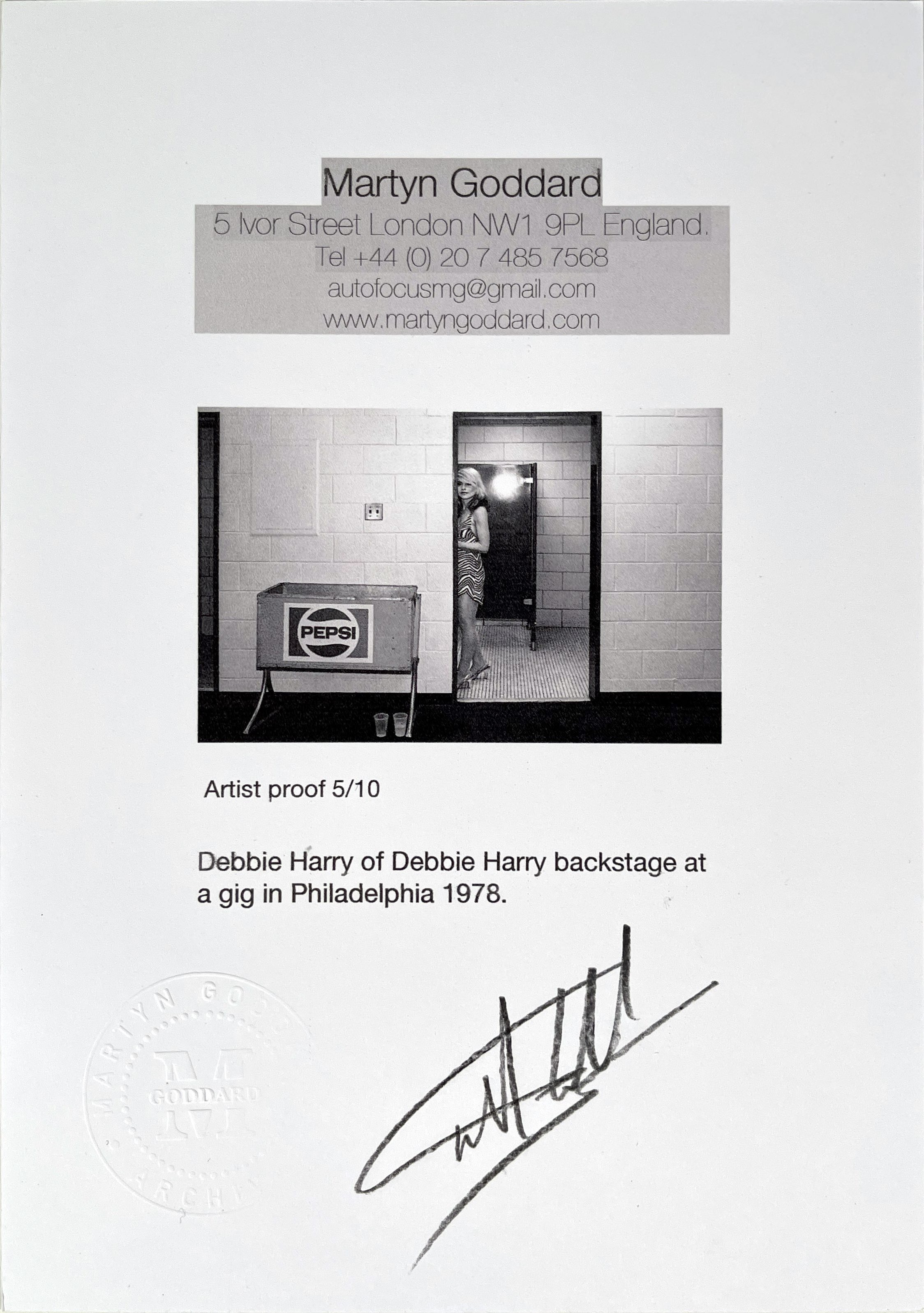 Lot 122 - DEBBIE HARRY / BLONDIE - LIMITED EDITION