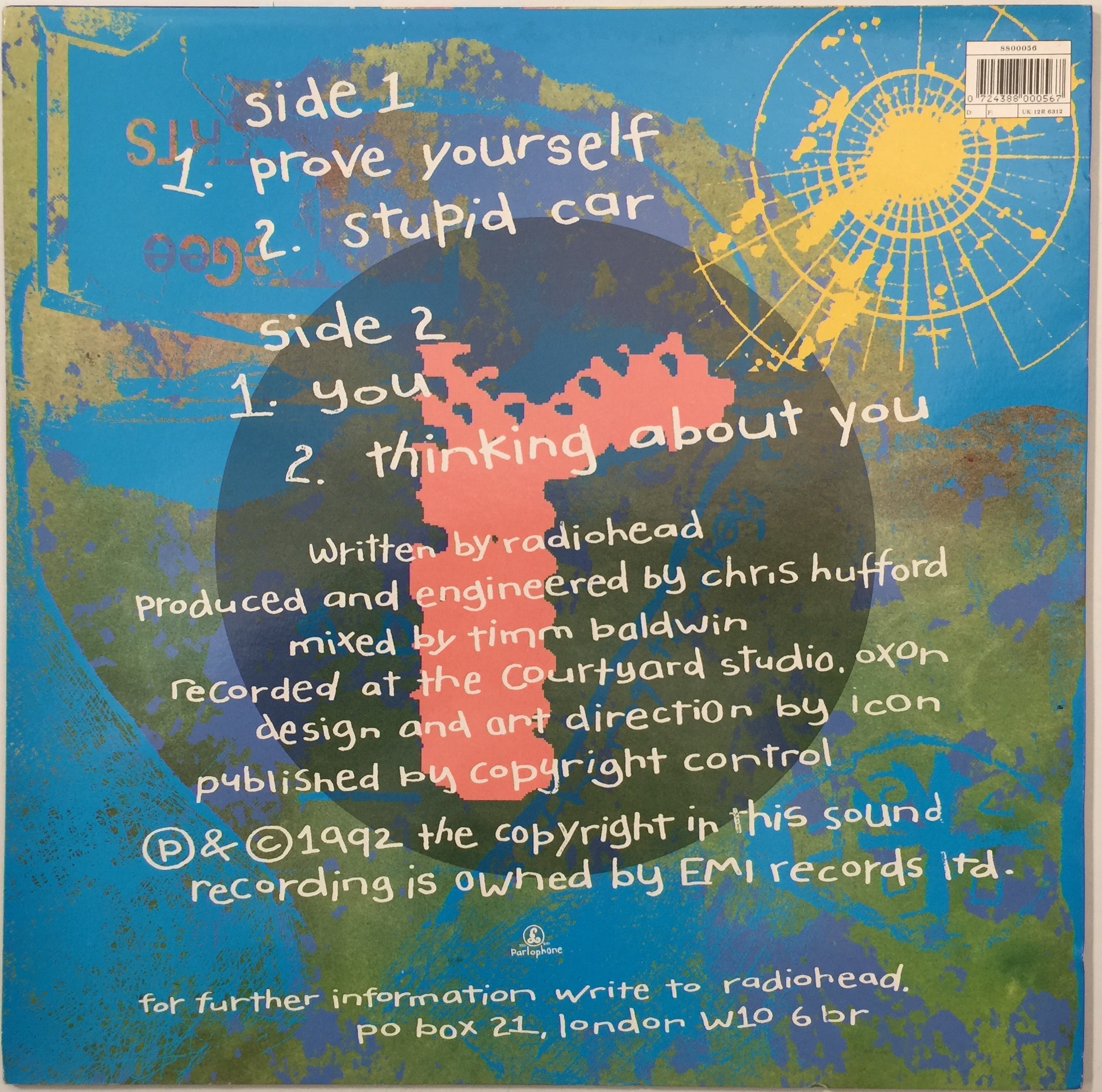Lot 330 - RADIOHEAD - DRILL EP 12" (UK OG - PARLOPHONE