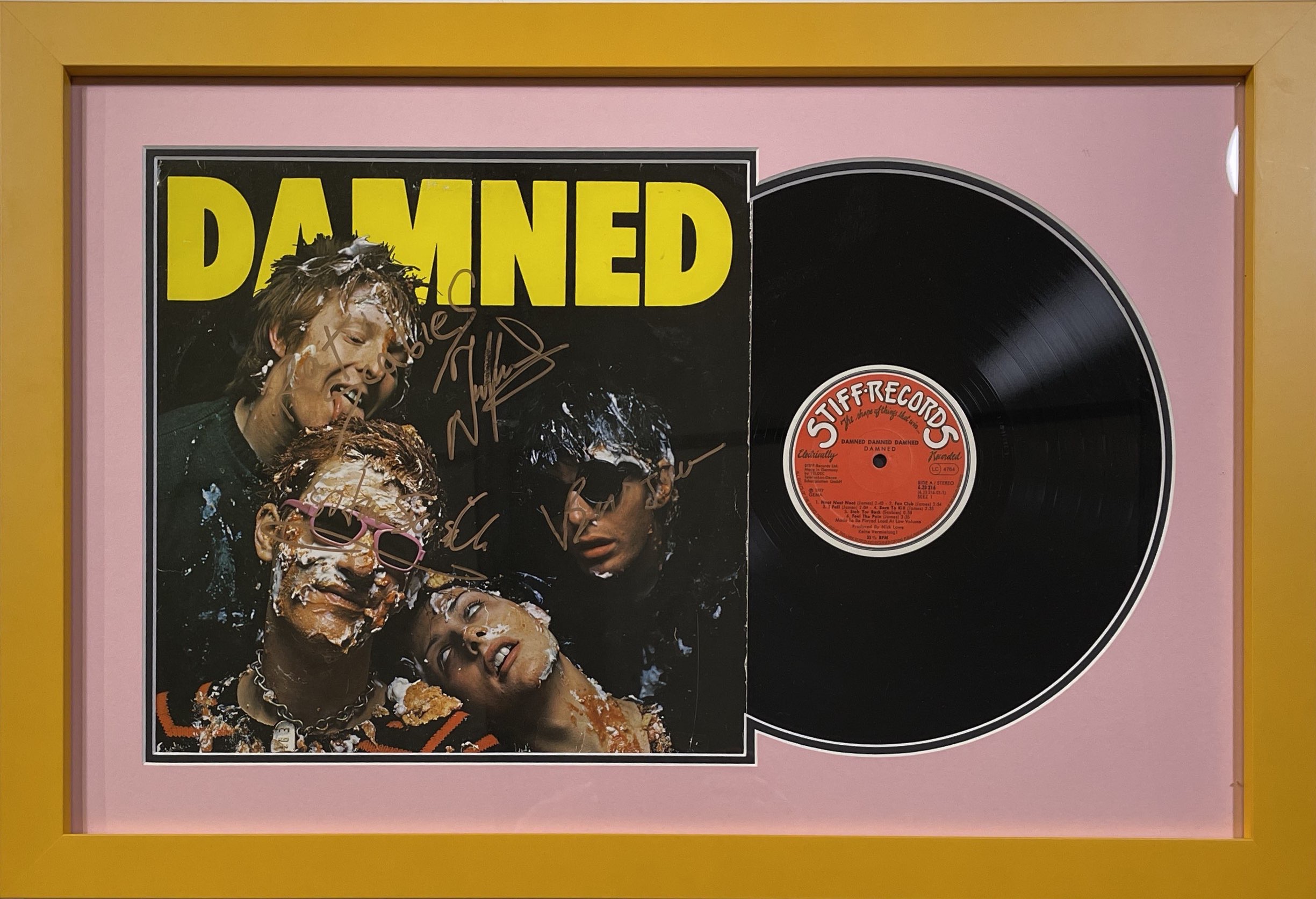 Lot 292 - THE DAMNED - A SIGNED LP.