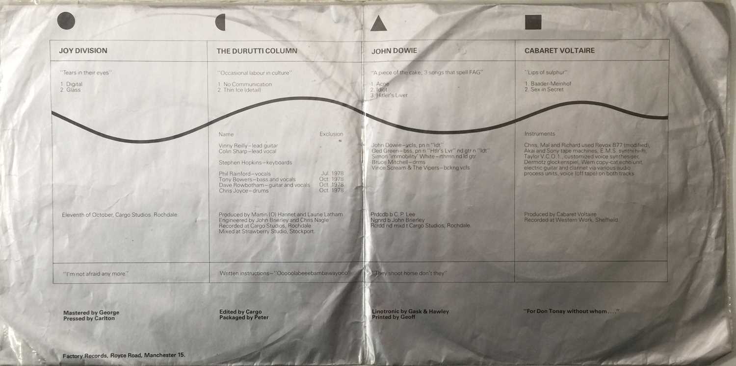 Lot 270 - FAC 2 - A FACTORY SAMPLE EP (ORIGINAL UK
