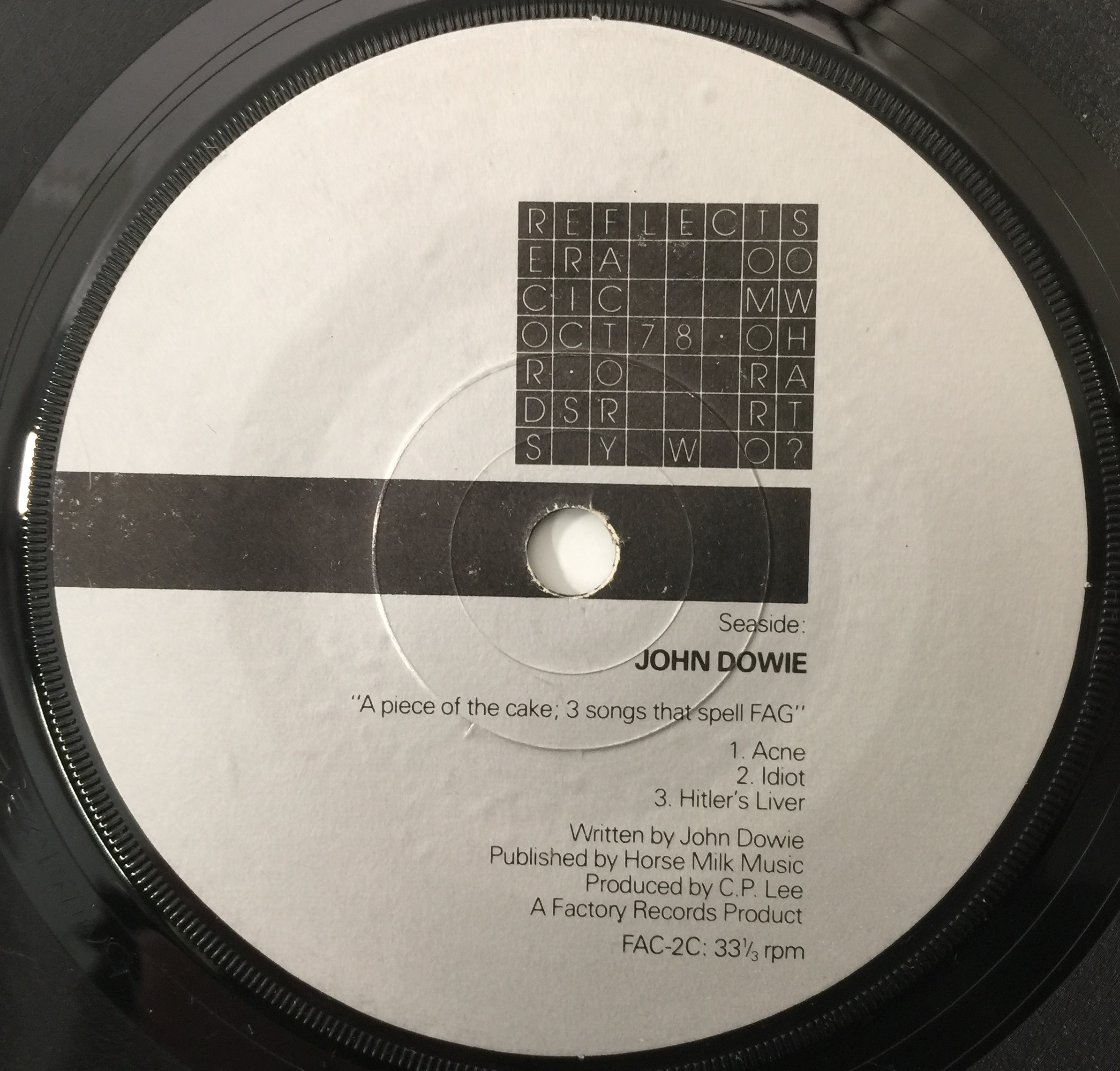 Lot 270 - FAC 2 - A FACTORY SAMPLE EP (ORIGINAL UK