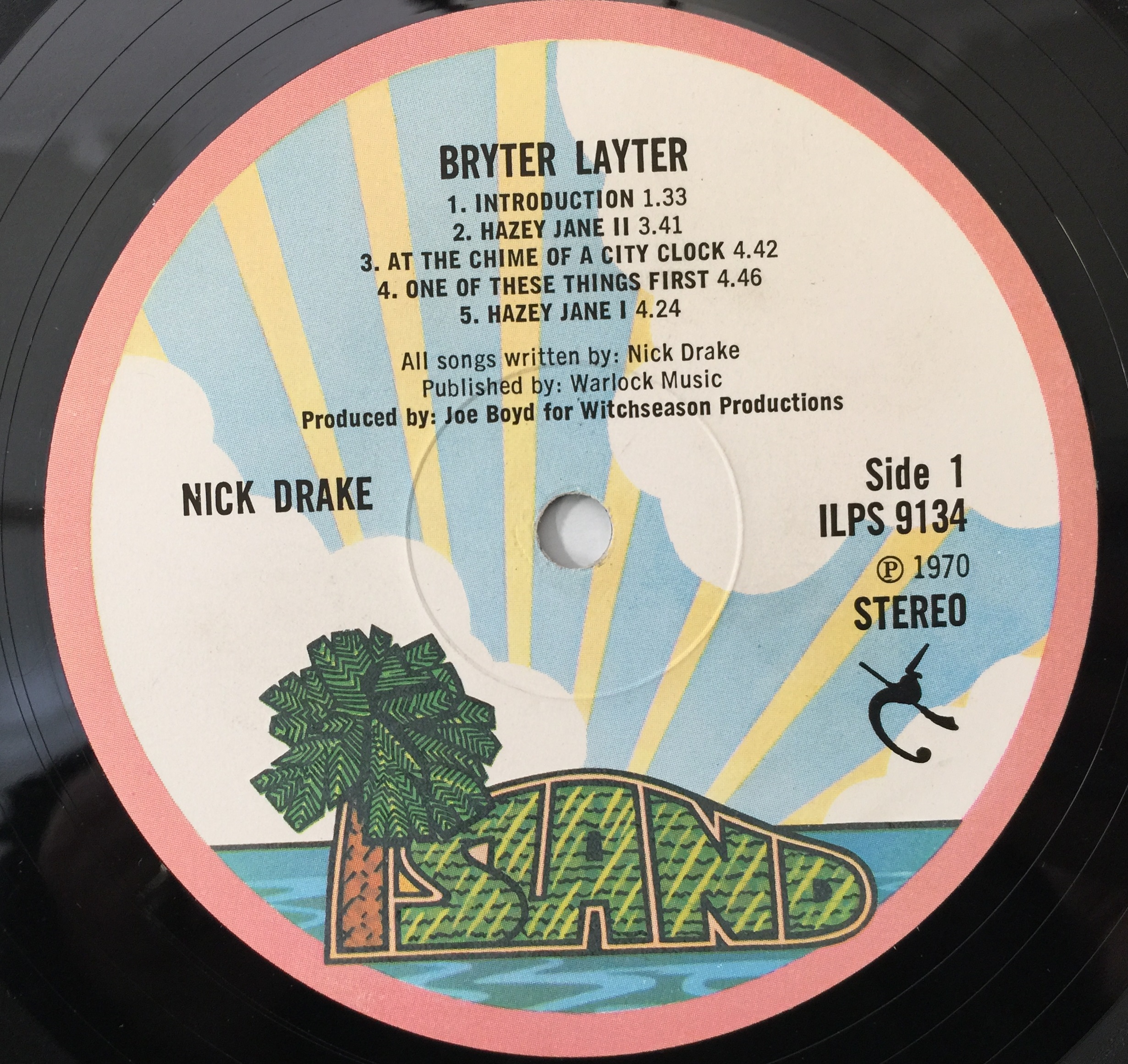 Lot 353 - NICK DRAKE - BRYTER LAYTER LP (ORIGINAL UK