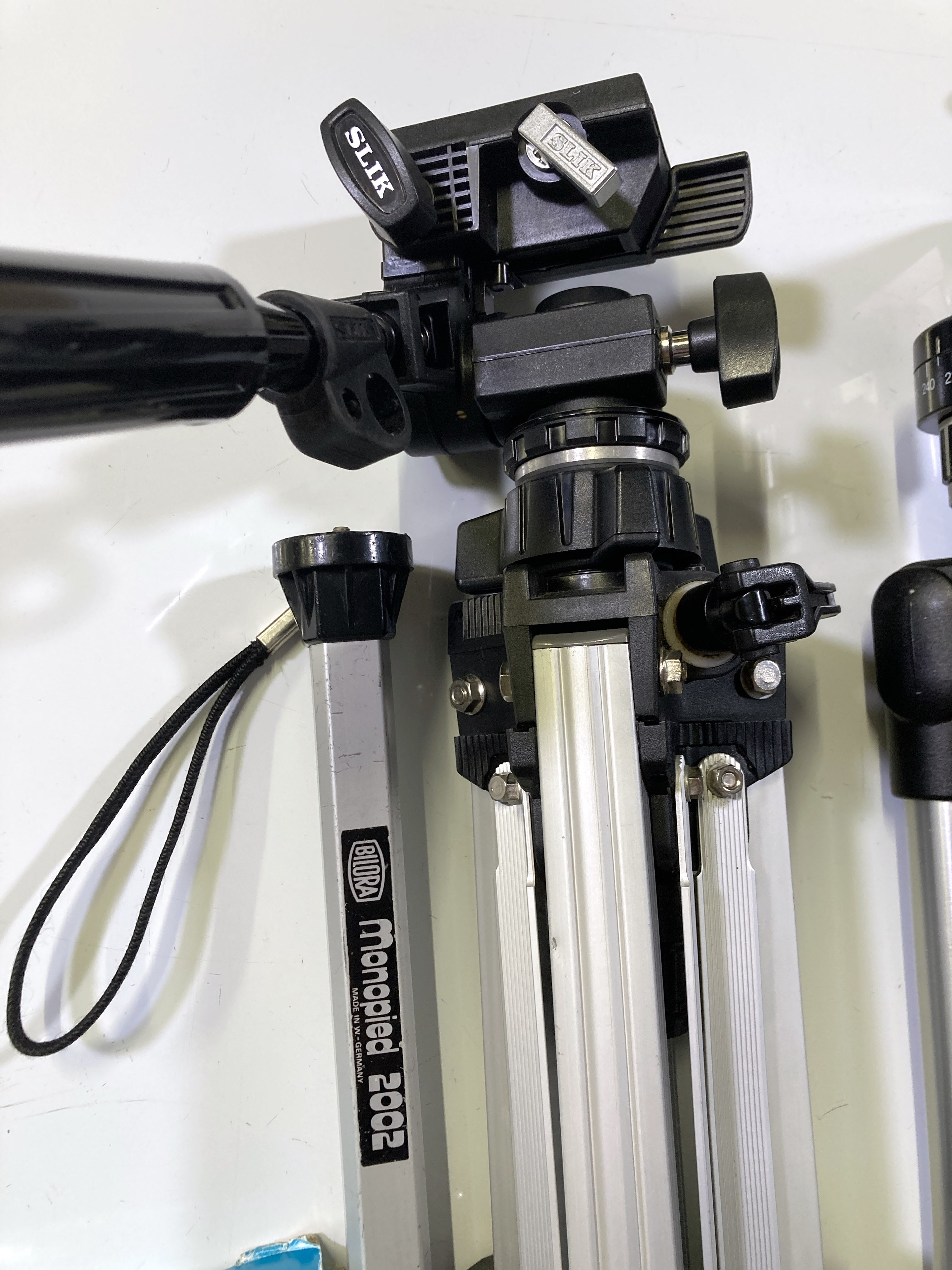 Lot 205 - CAMERA EQUIPMENT - TRIPODS INC MANFROTTO