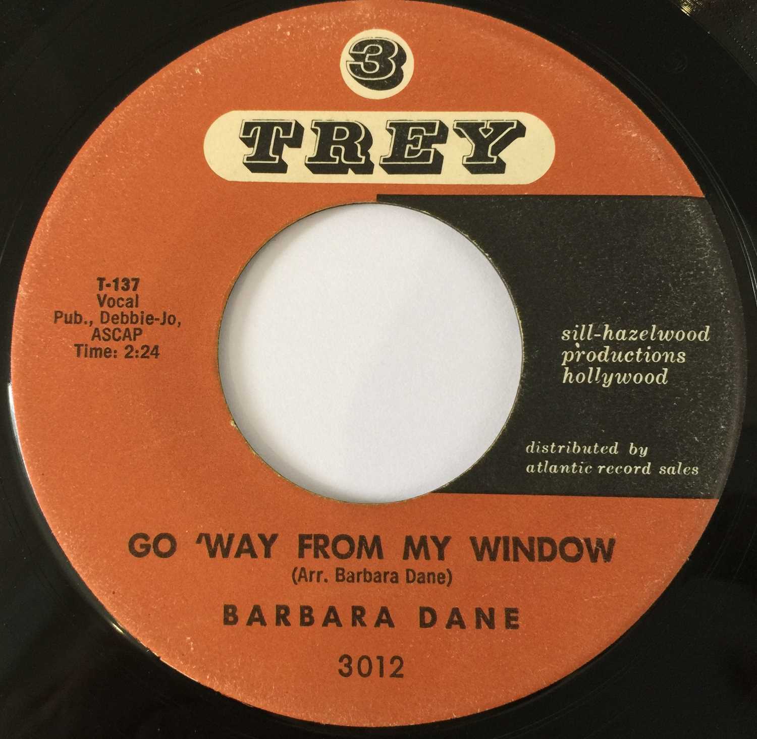 Lot 133 - BARBARA DANE - I'M ON MY WAY 7" (TREY