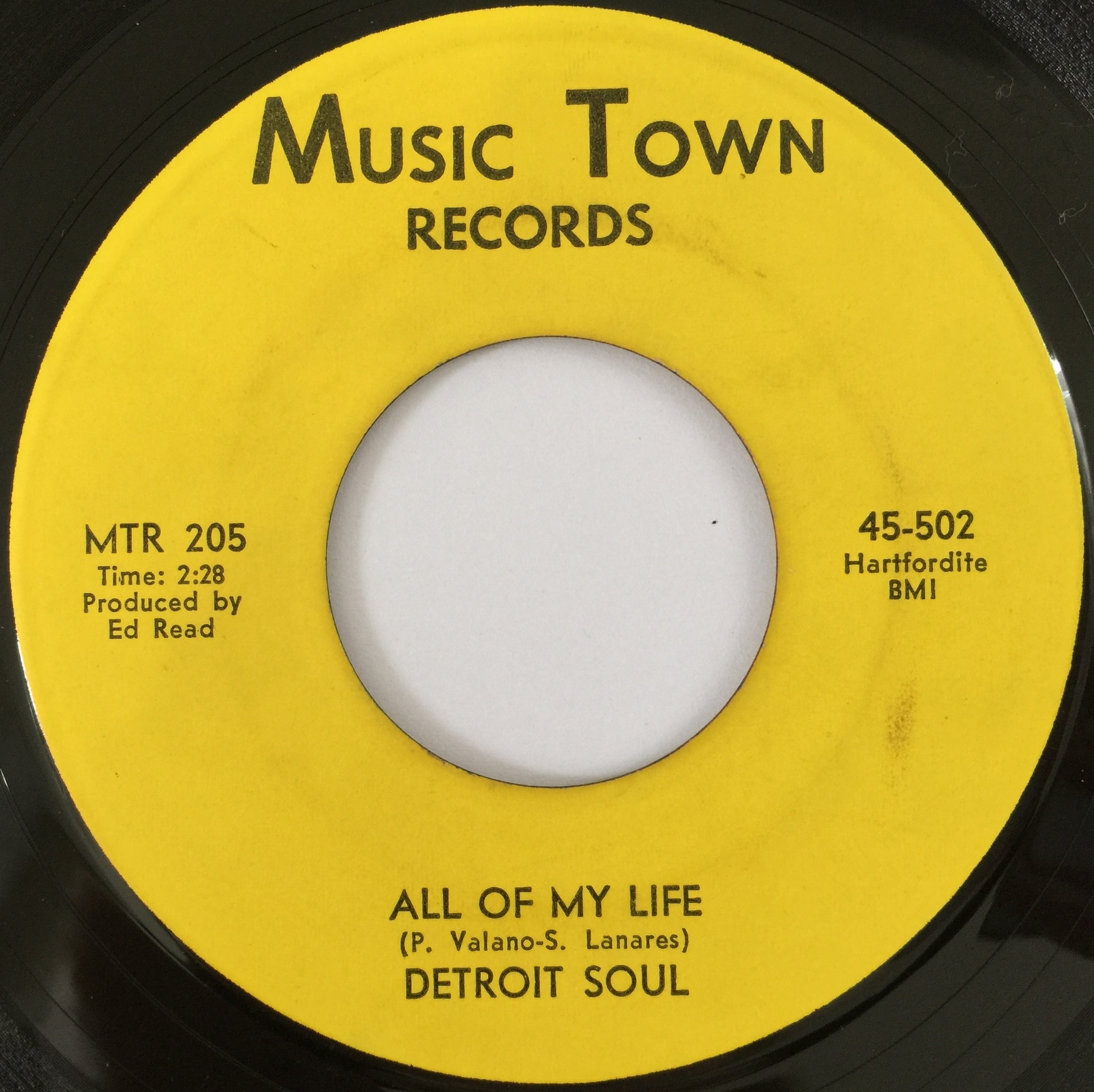 Lot 146 - DETROIT SOUL - ALL OF MY LIFE (MUSIC TOWN