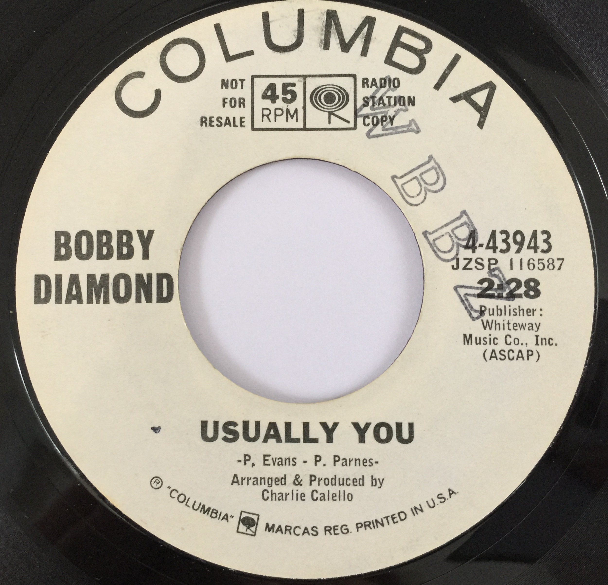 Lot 150 - BOBBY DIAMOND - STOP! (PROMO - COLUMBIA