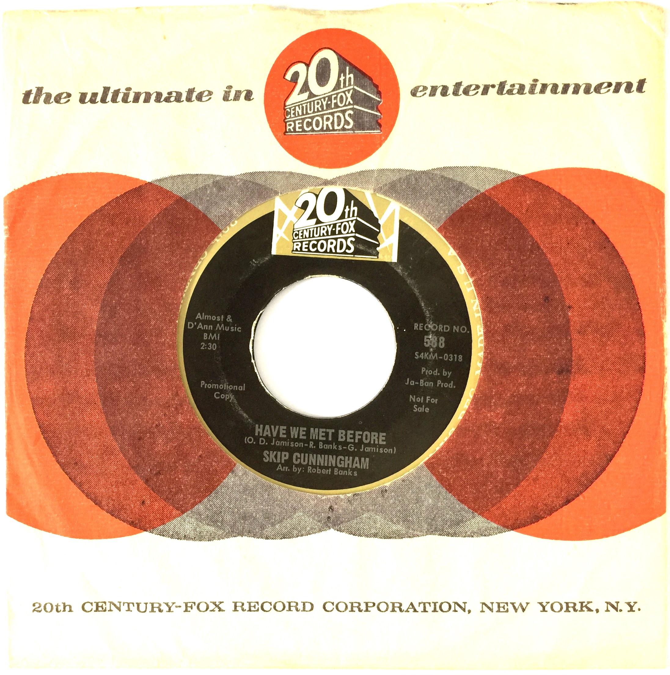 Lot 46 - SKIP CUNNINGHAM - HAVE WE MET BEFORE/ LIKE