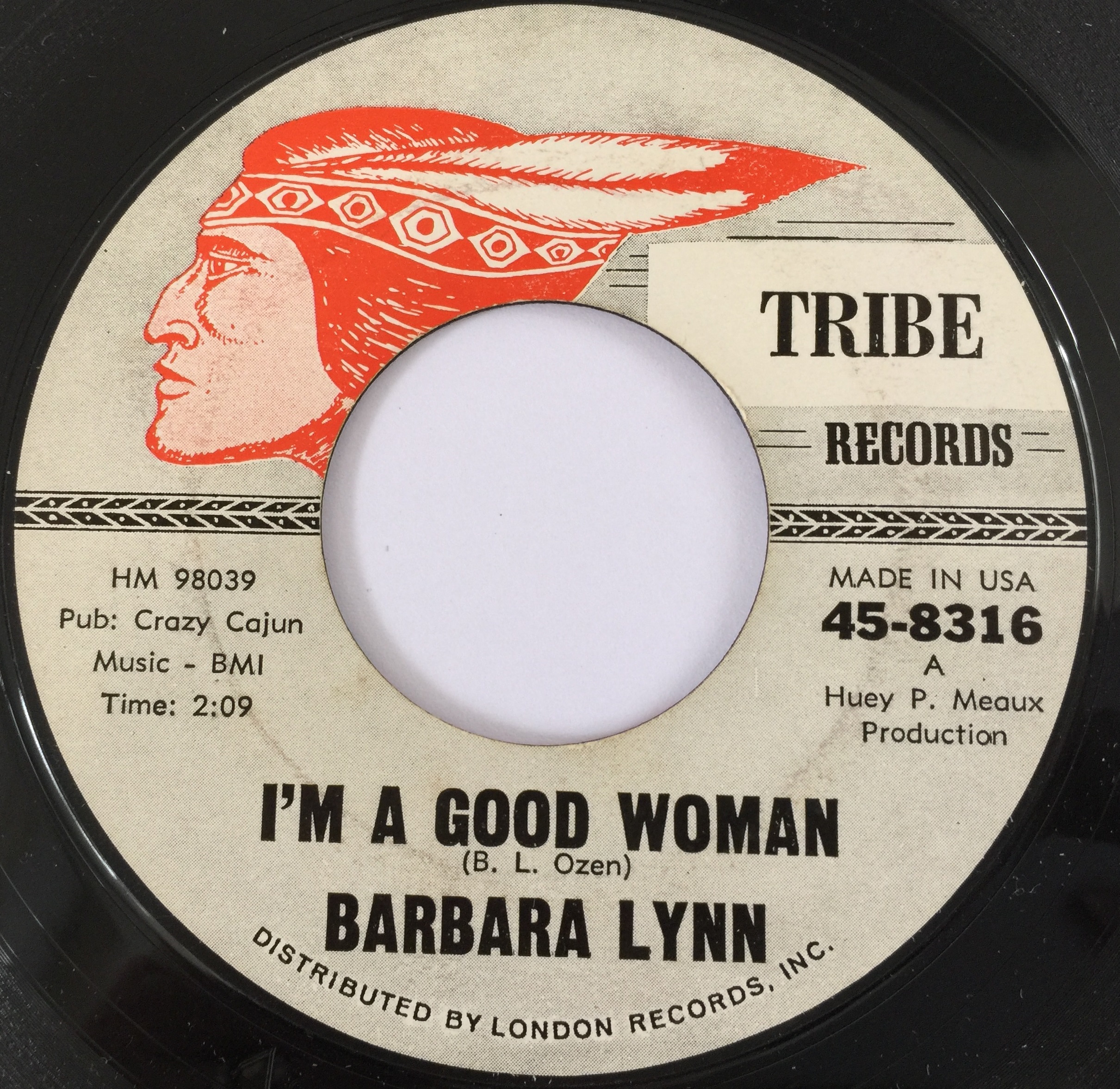 Lot 167 - BARBARA LYNN - I'M A GOOD WOMAN 7" (TRIBE