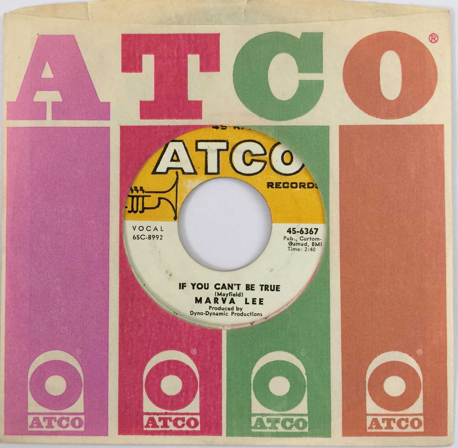 Lot 171 - MARVA LEE - IF YOU CAN'T BE TRUE 7" (ATCO