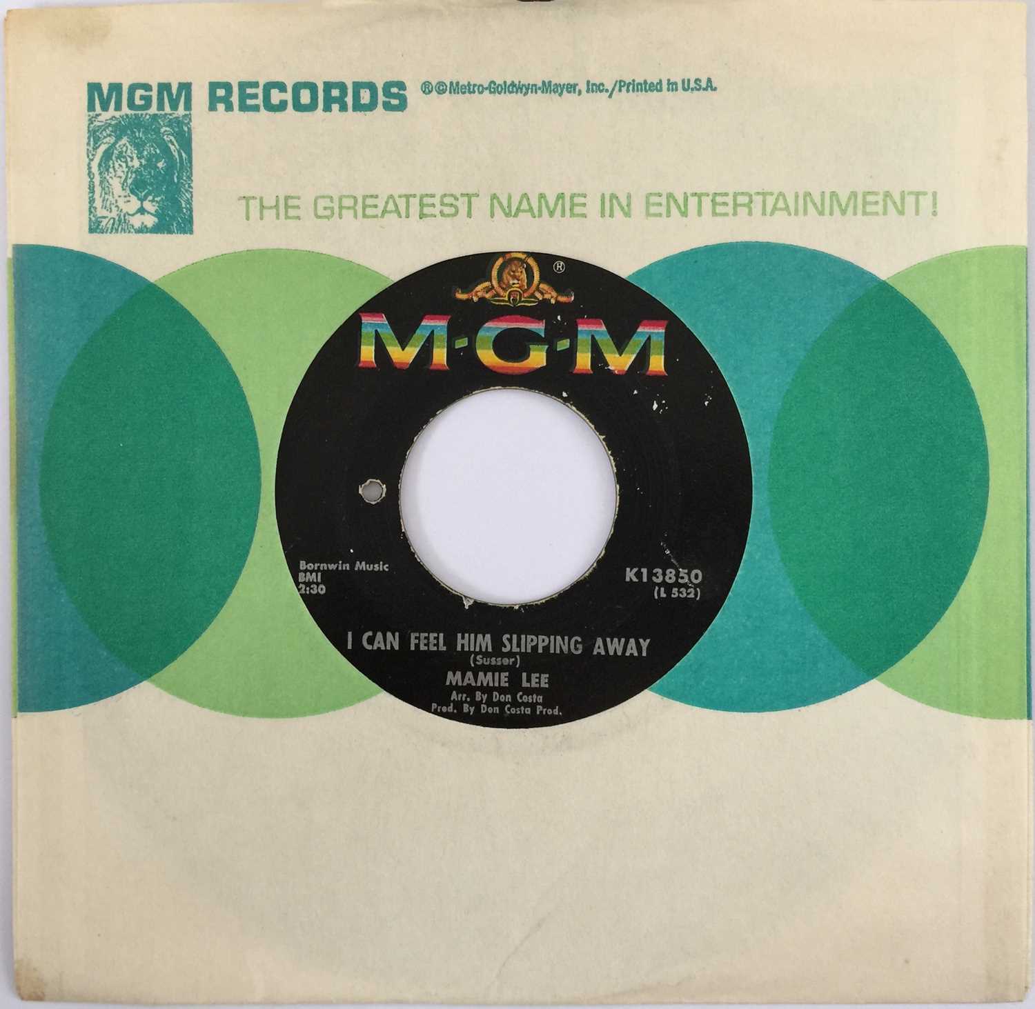 Lot 172 - MAMIE LEE - I CAN FEEL HIM SLIPPING AWAY
