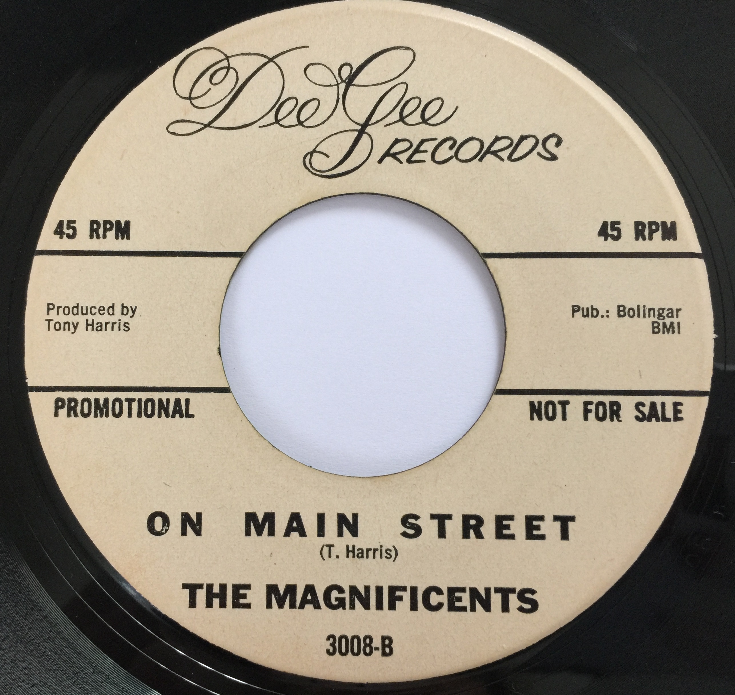 Lot 188 - THE MAGNIFICENTS - MY HEART IS CALLING 7"