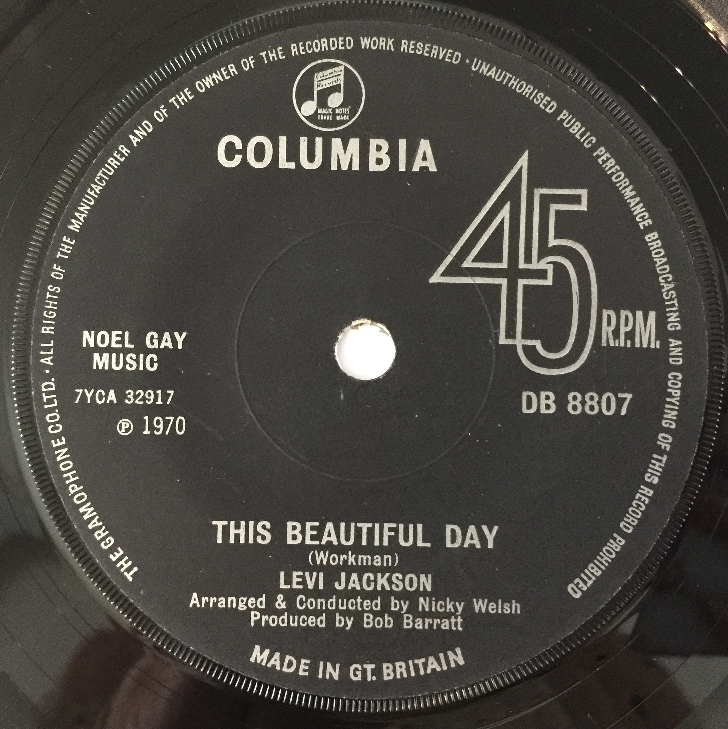 Lot 71 - LEVI JACKSON - THIS BEAUTIFUL DAY/ DON'T YOU