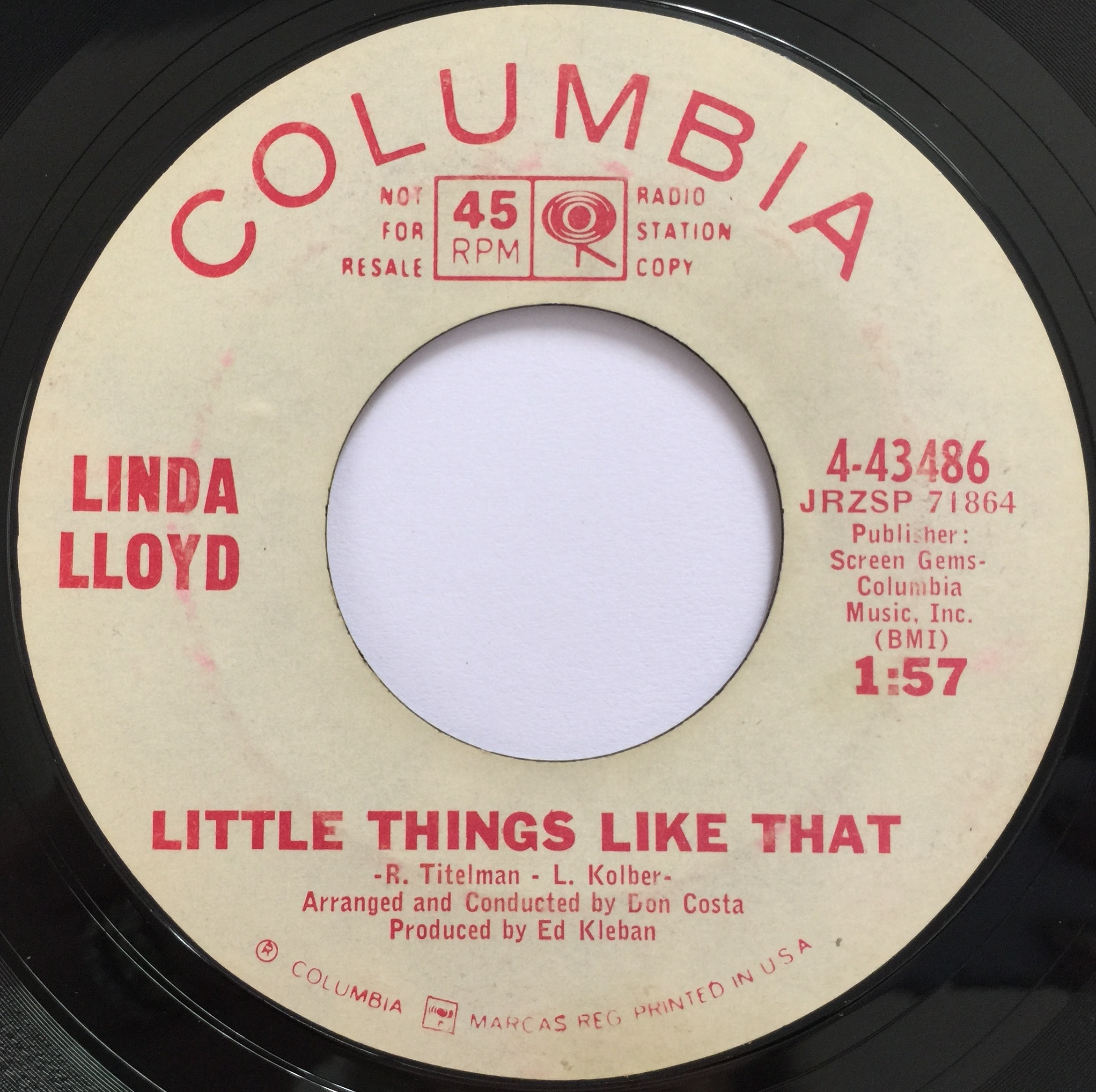 Lot 200 - LINDA LLOYD - BREAKAWAY / LITTLE THINGS LIKE