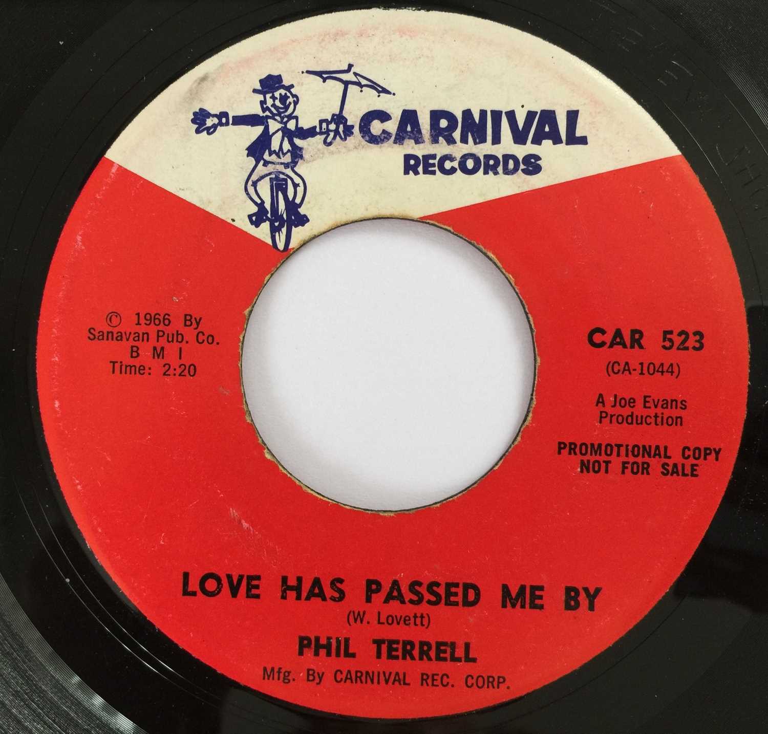 Lot 227 - PHIL TERRELL - LOVE HAS PASSED ME BY 7"
