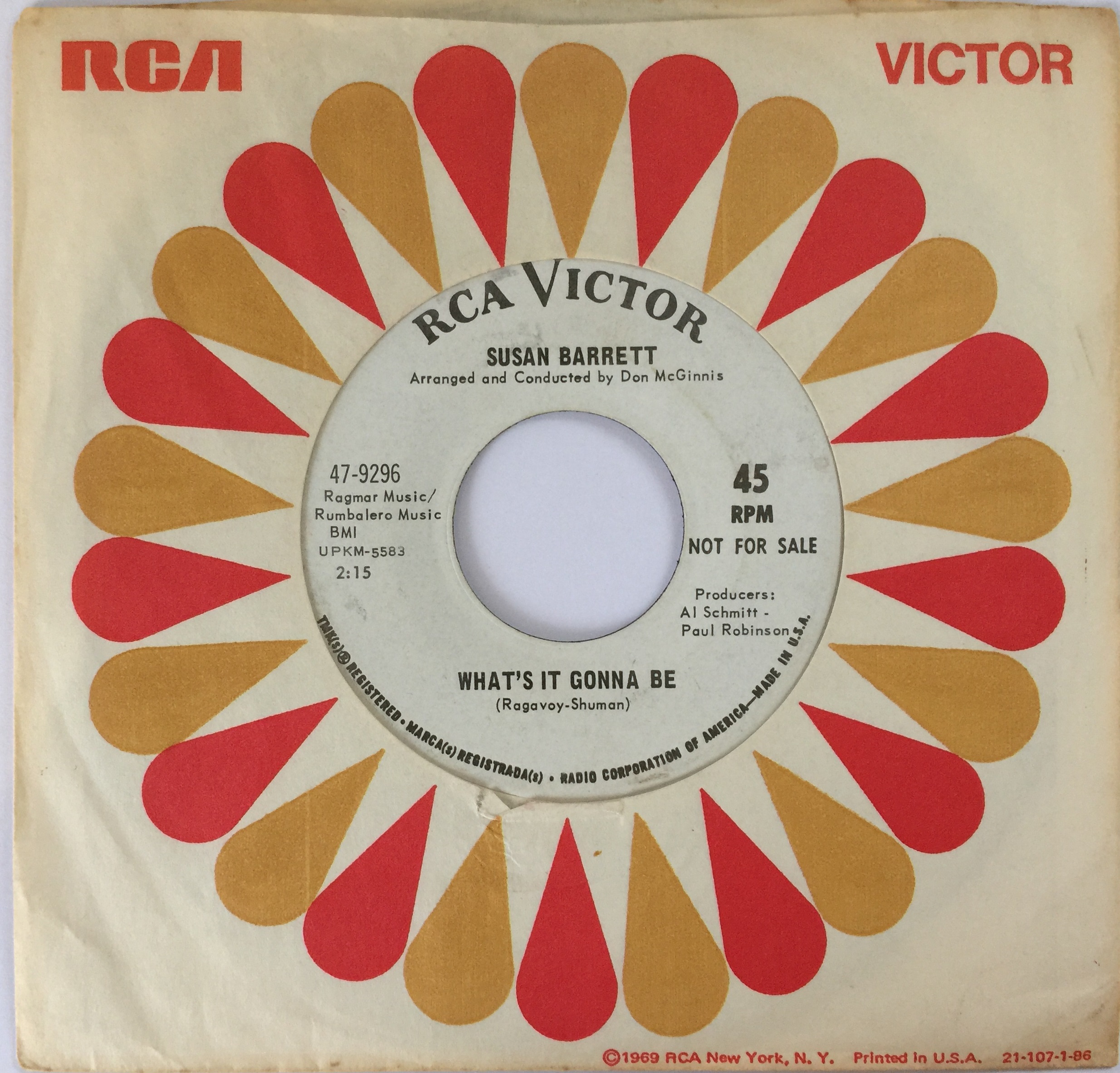 Lot 80 - SUSAN BARRETT - WHAT'S IT GONNA BE 7"