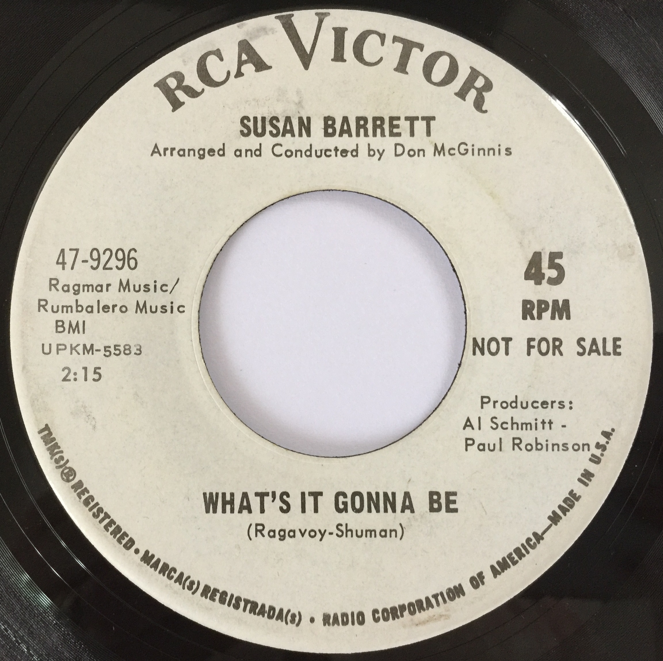 Lot 80 - SUSAN BARRETT - WHAT'S IT GONNA BE 7"