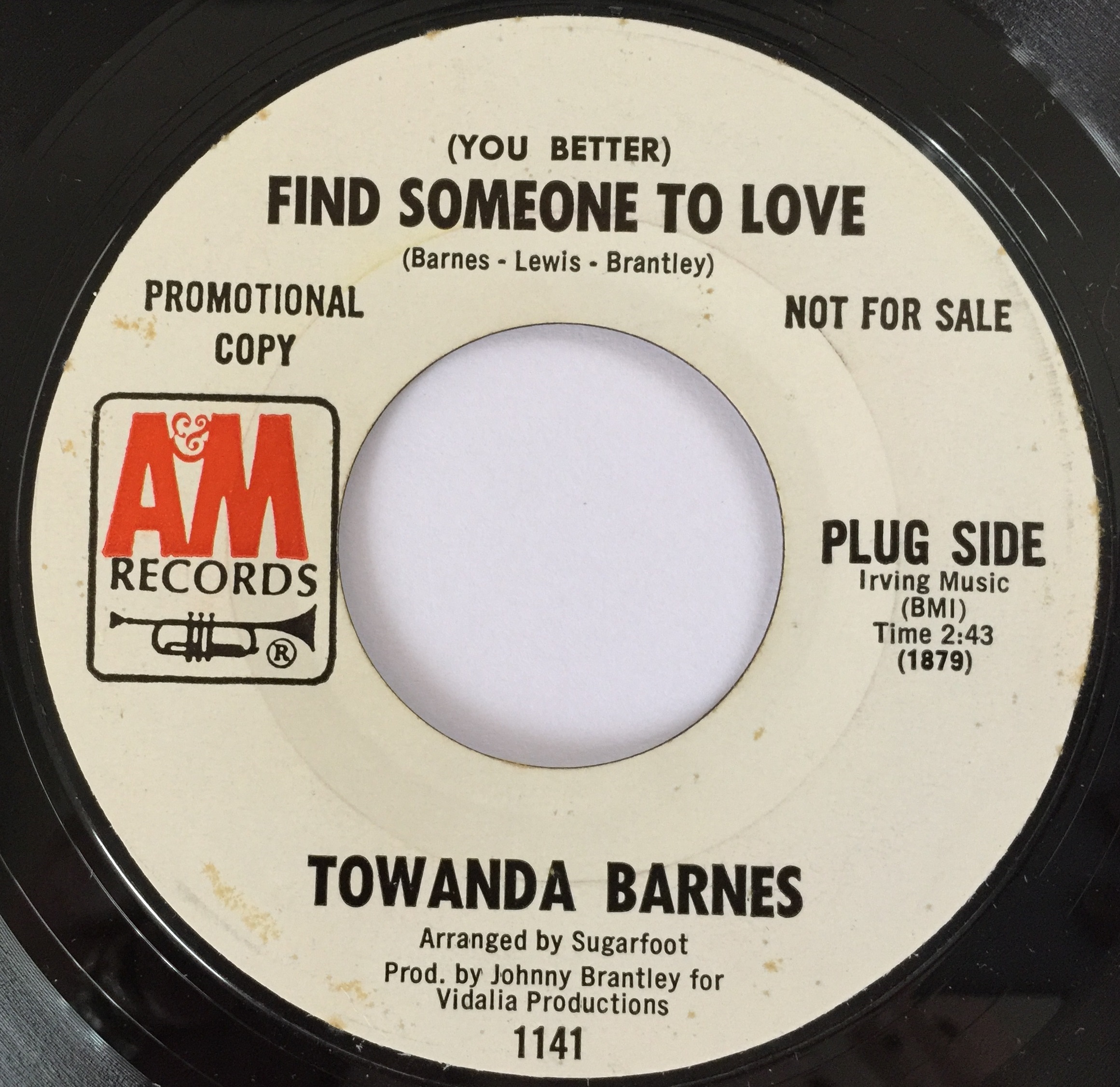 Lot 83 - TOWANDA BARNES - YOU DON'T MEAN IT 7"