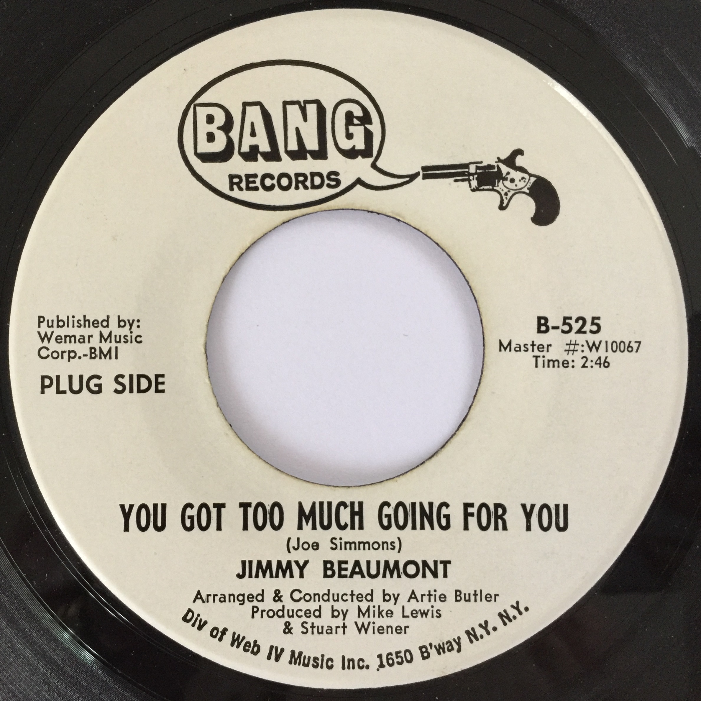 Lot 85 - JIMMY BEAUMONT - I NEVER LOVED HER ANYWAY 7"
