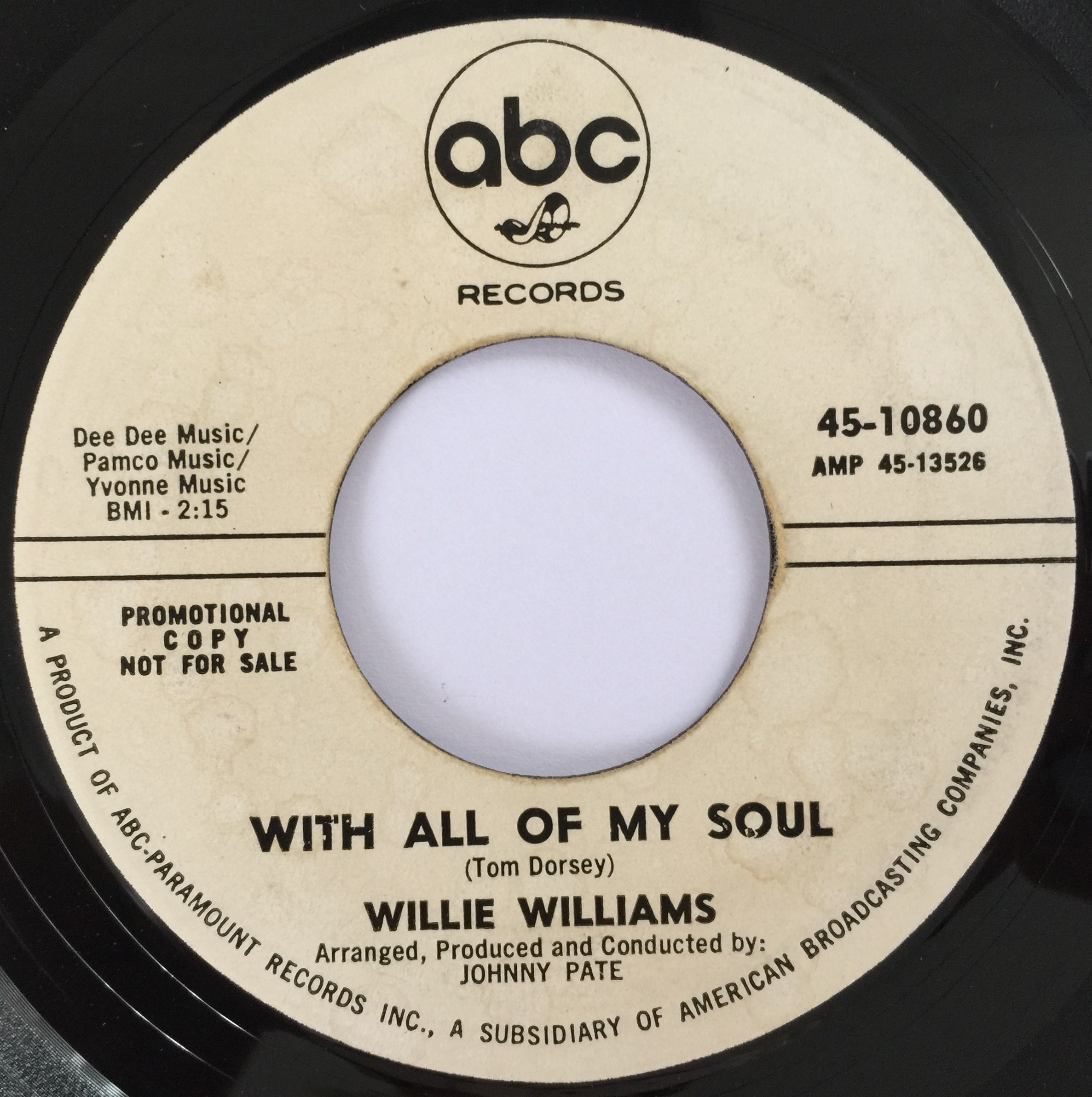 Lot 97 - WILLIE WILLIAMS - HAVE YOU EVER BEEN PLAYED