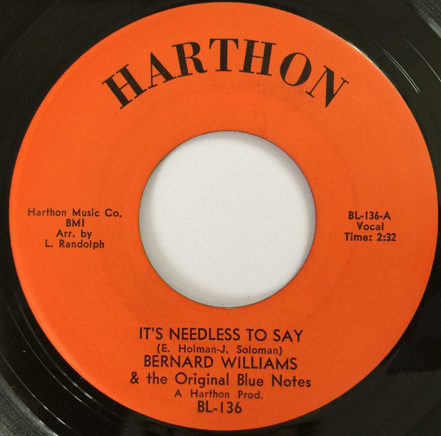 Lot 104 - BERNARD WILLIAMS & THE ORIGINAL BLUE NOTES