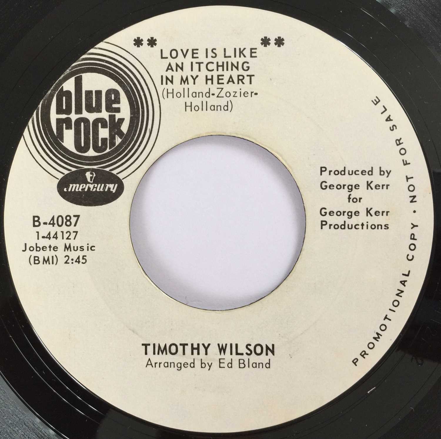 Lot 107 - TIMOTHY WILSON - LOVE IS AN ITCHING IN MY