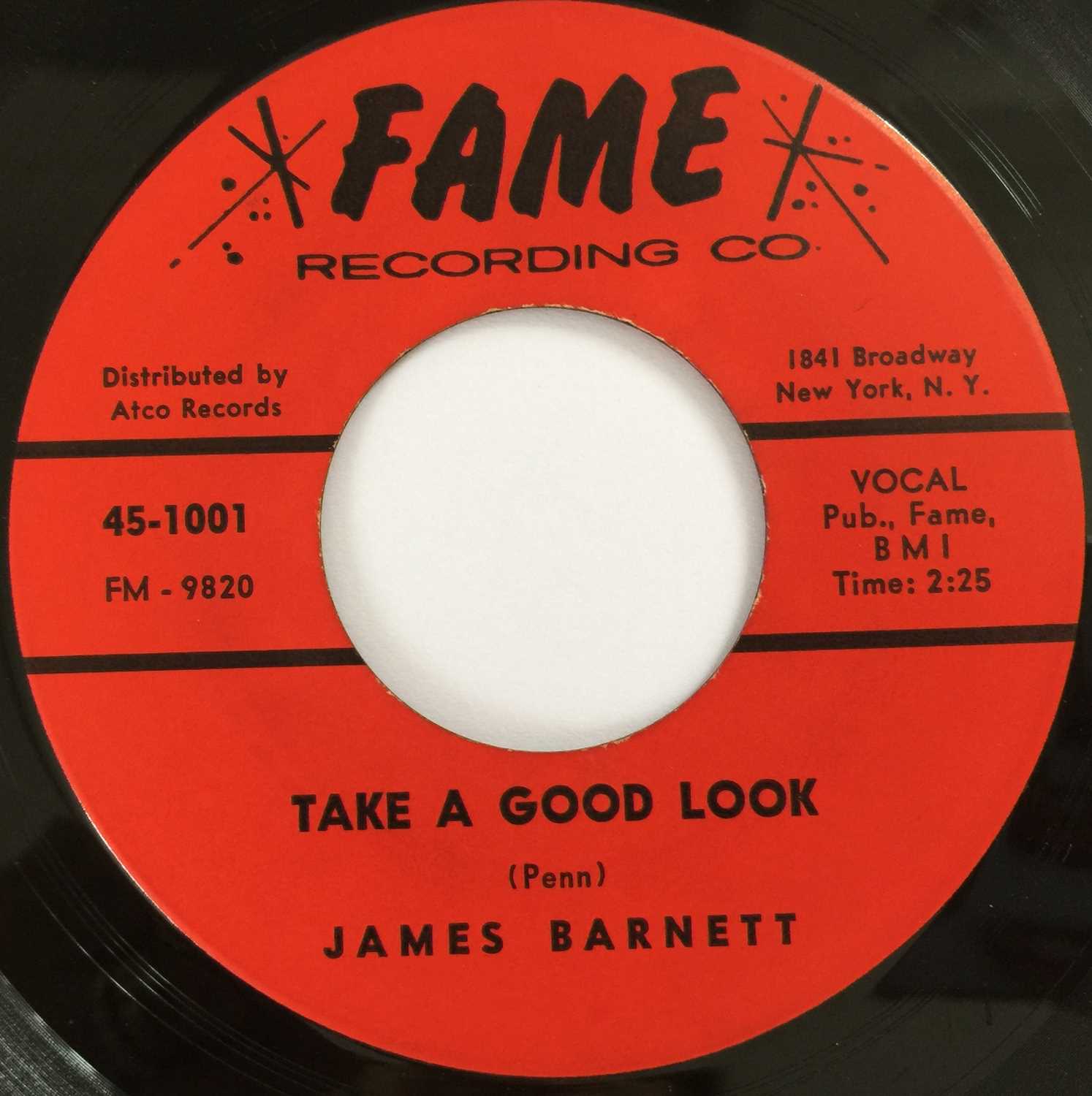 Lot 112 - JAMES BARNETT - KEEP ON TALKING 7" (FAME