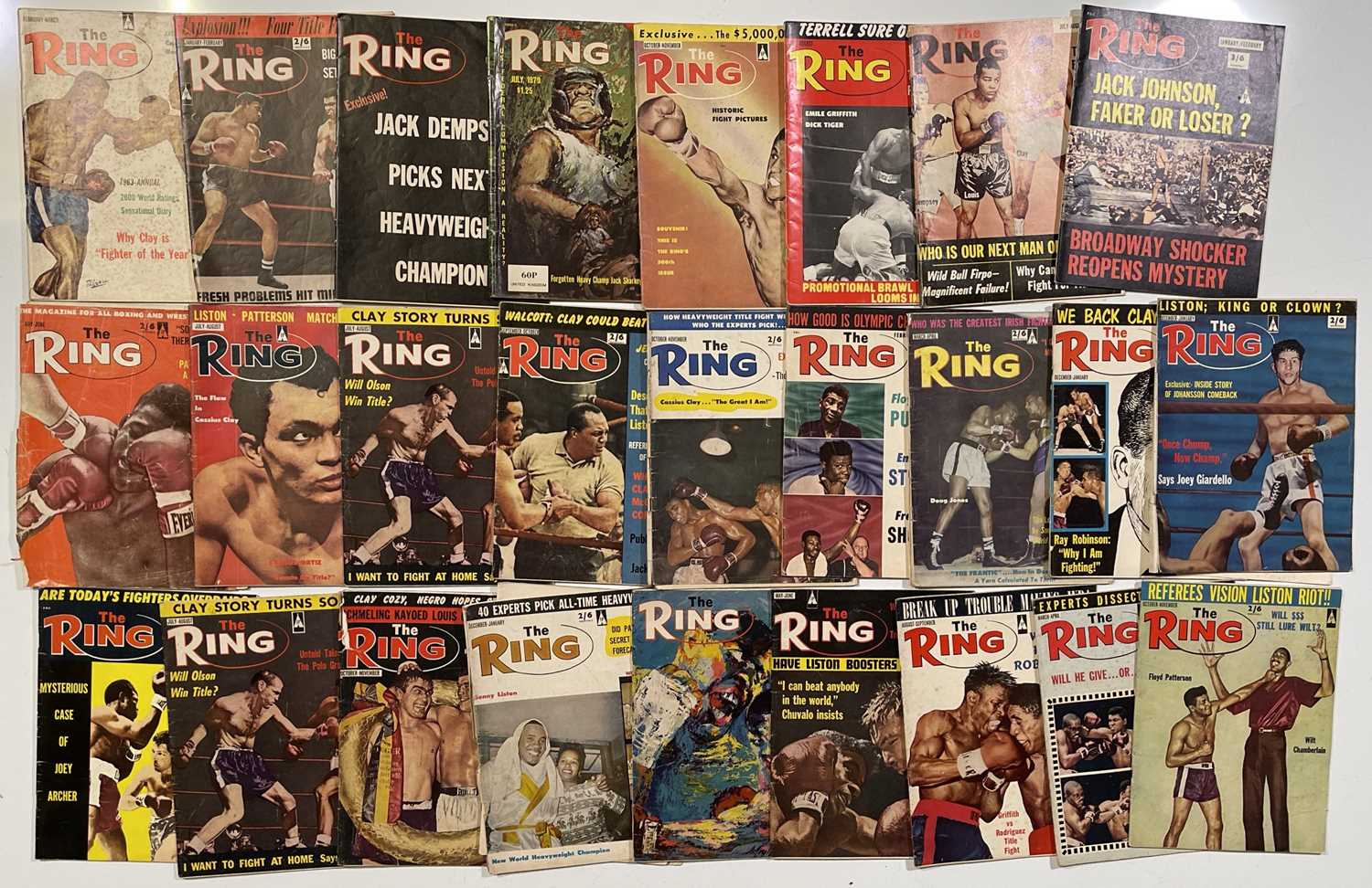 Lot 286 - BOXING INTEREST - 'THE RING' MAGAZINES C